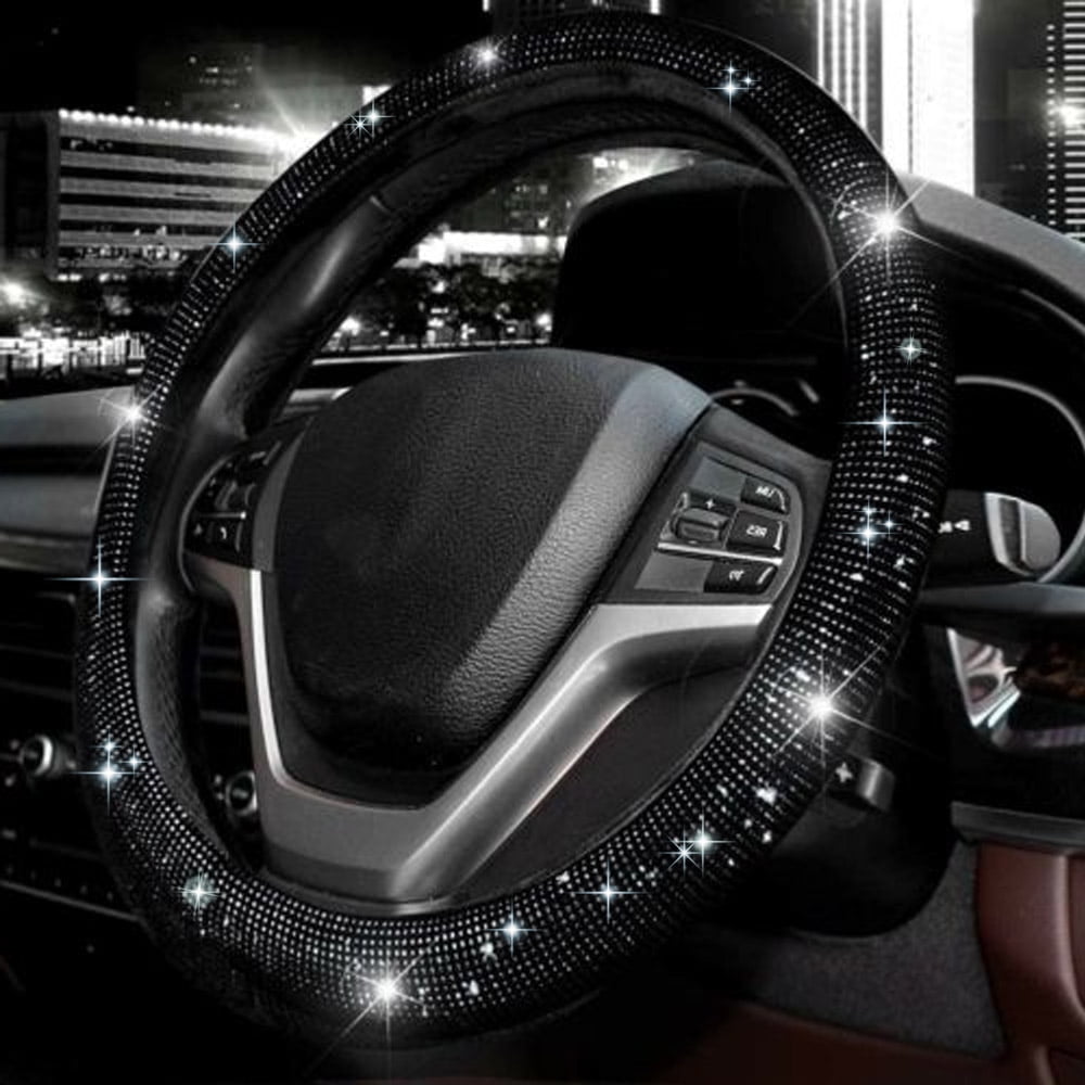 Tianlaimei Diamond Car Steering Wheel Cover Bling Crystal Rhinestones ...