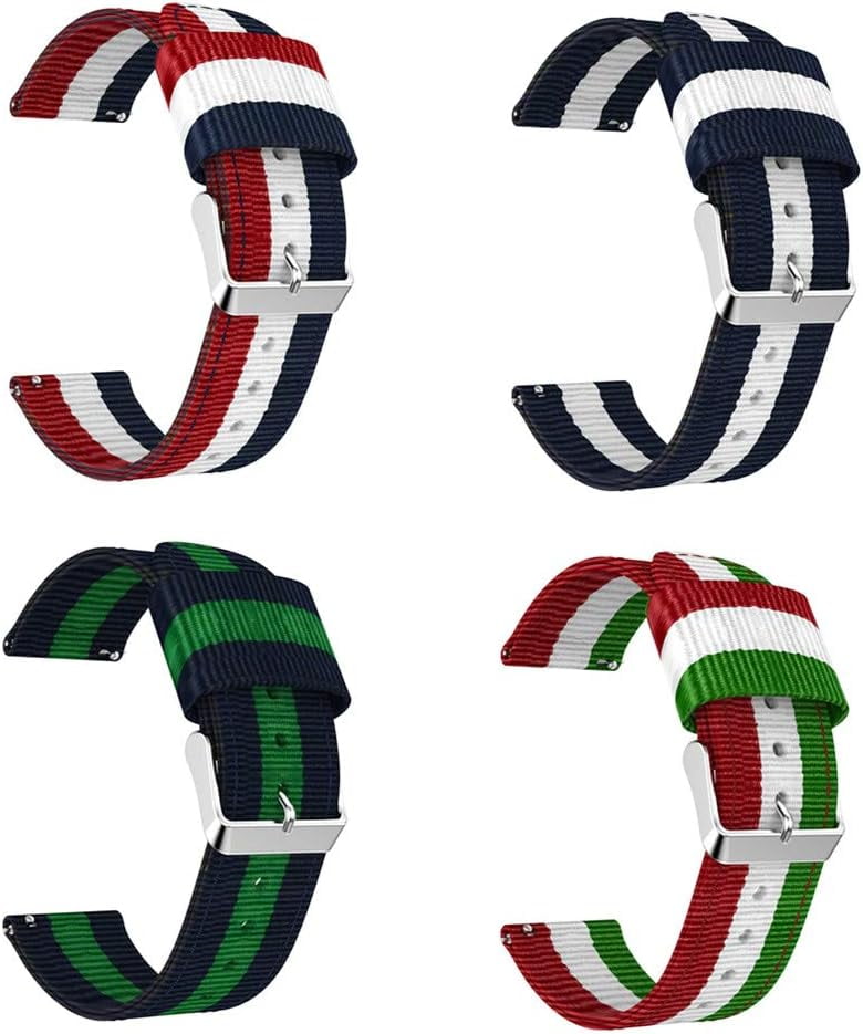 Tianle 20mm Nylon Watch Band Watch Straps Replacement with Stainless ...