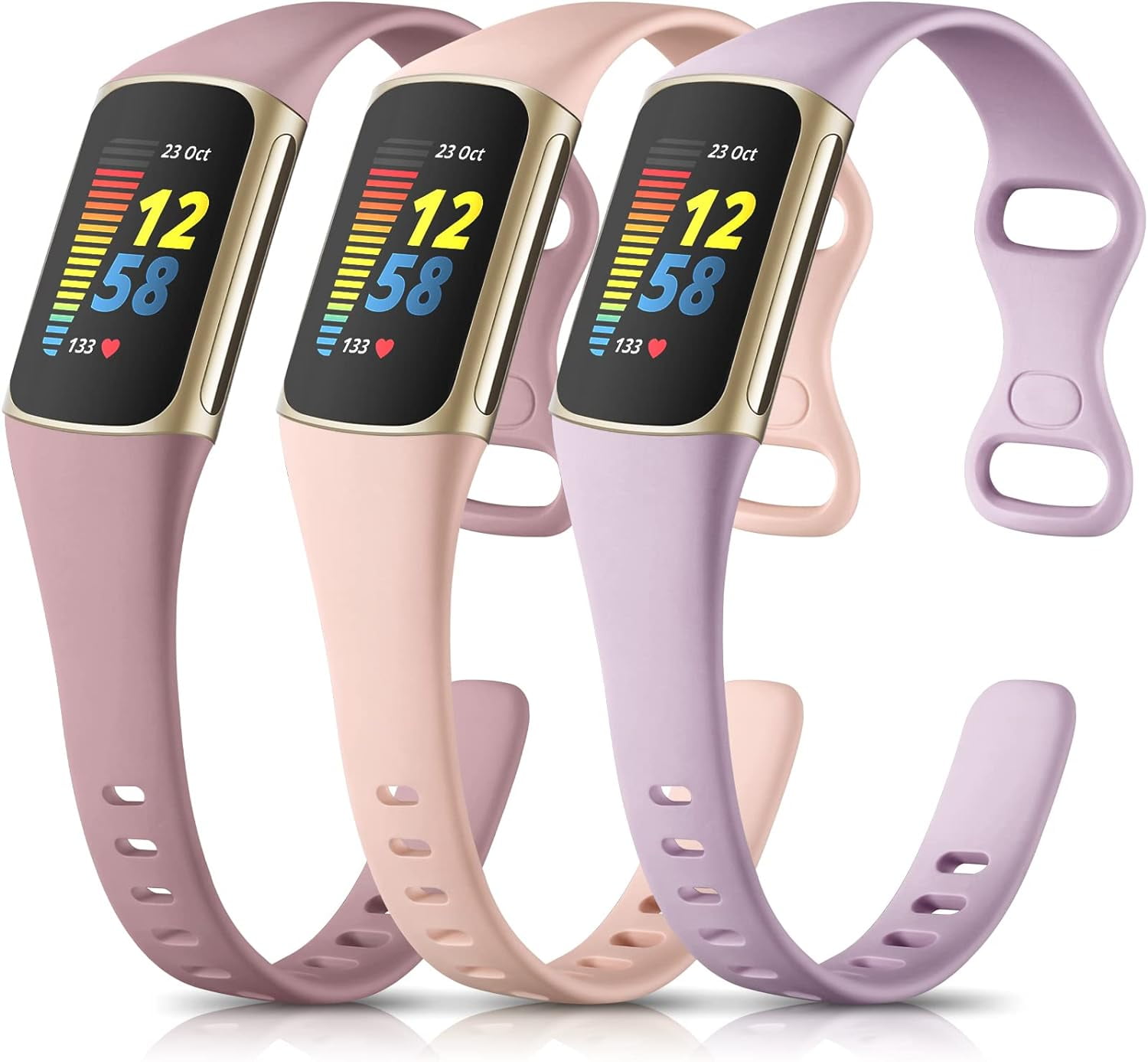 Tianle 3 Pack Bands Compatible with Fitbit Charge 5 Bands/Charge 6 ...