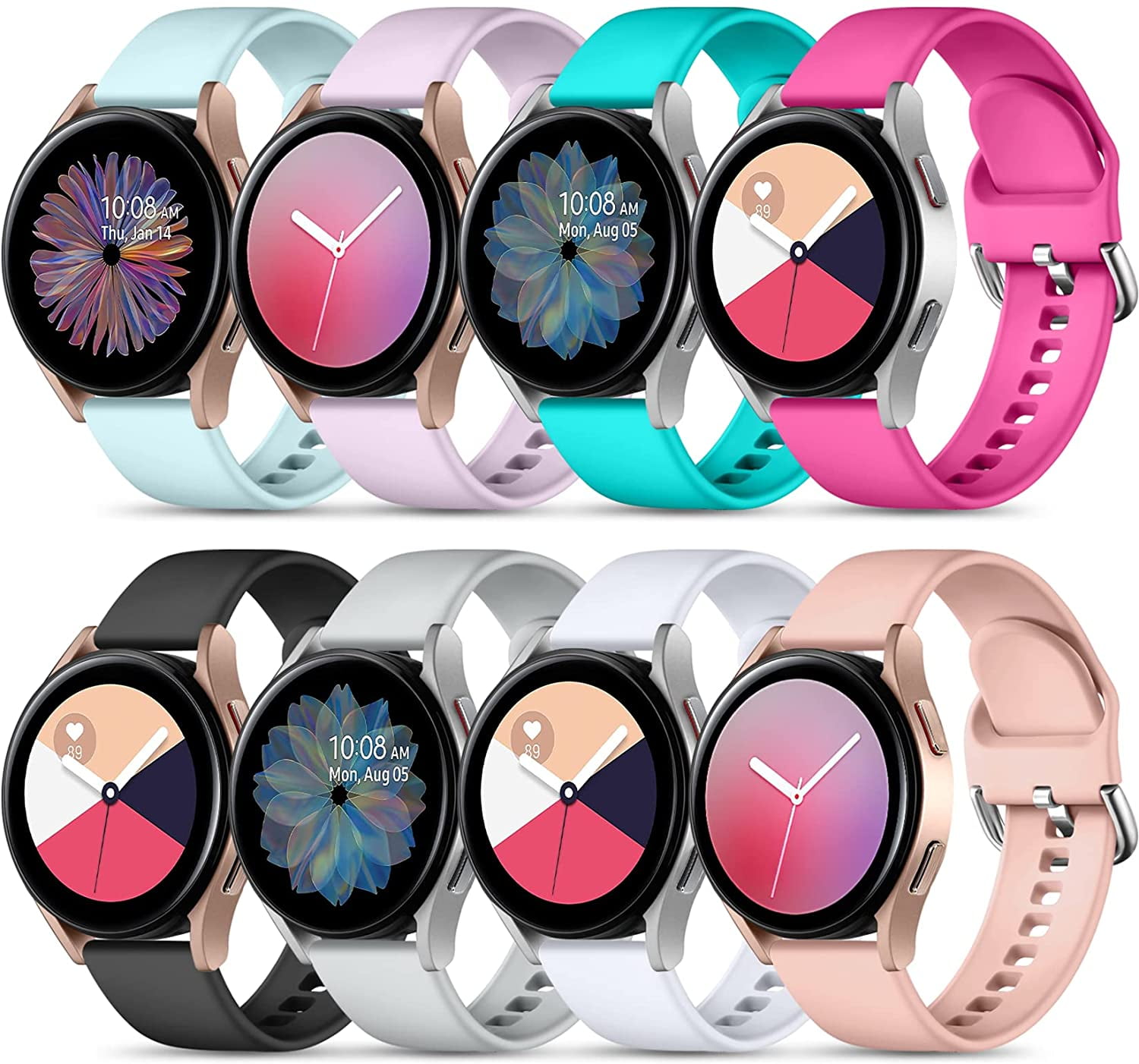 Tianle 8 Pack Bands Compatible with Samsung Galaxy Watch 6 Band/Galaxy ...