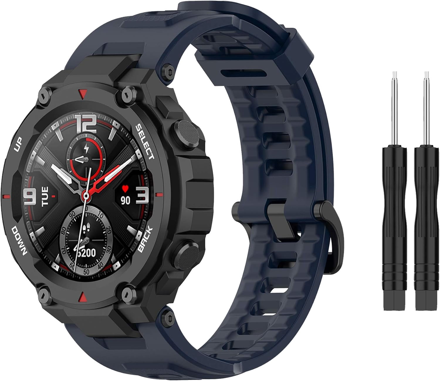 Tianle Band Compatible with Amazfit T-Rex/T-Rex Pro Band Soft Silicone ...