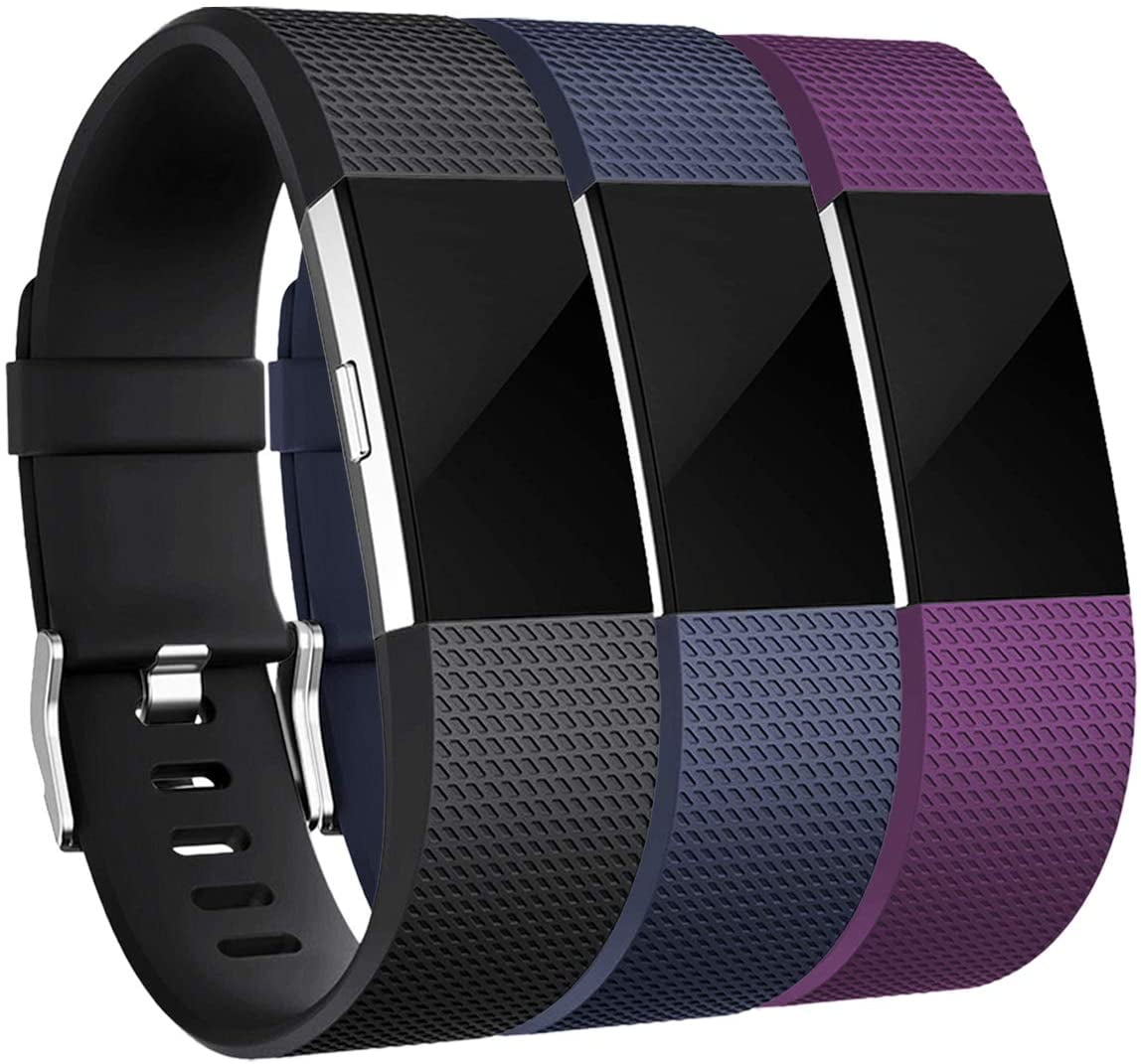 Tianle Bands Replacement Compatible with Fitbit Charge 2, 3-Pack, Large ...