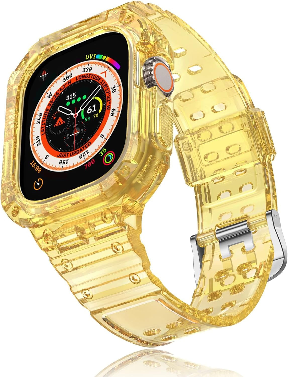 Tianle Clear Case with Band Compatible with Apple Watch Ultra 2/Apple ...