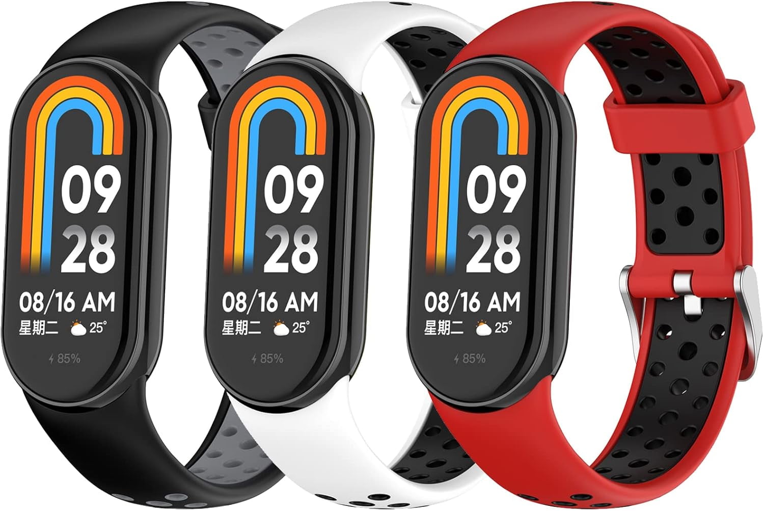 Tianle Comfortable Sport Wrist Straps for Xiaomi Mi Band 9/Mi Band 9 NFC/Mi Band 8/Mi Band 8 NFC ...