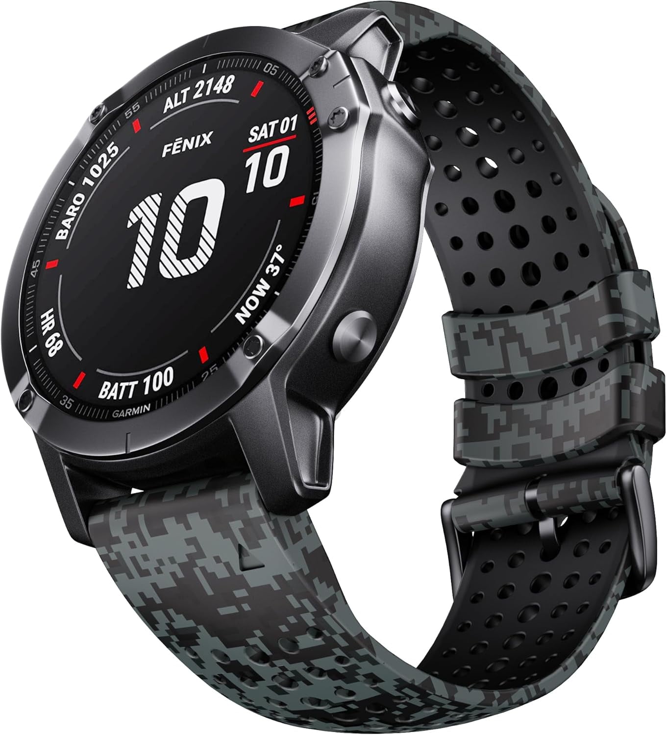 Tianle Compatible with Fenix 5X Fenix 7X Sport Silicone Watch Band 26mm ...