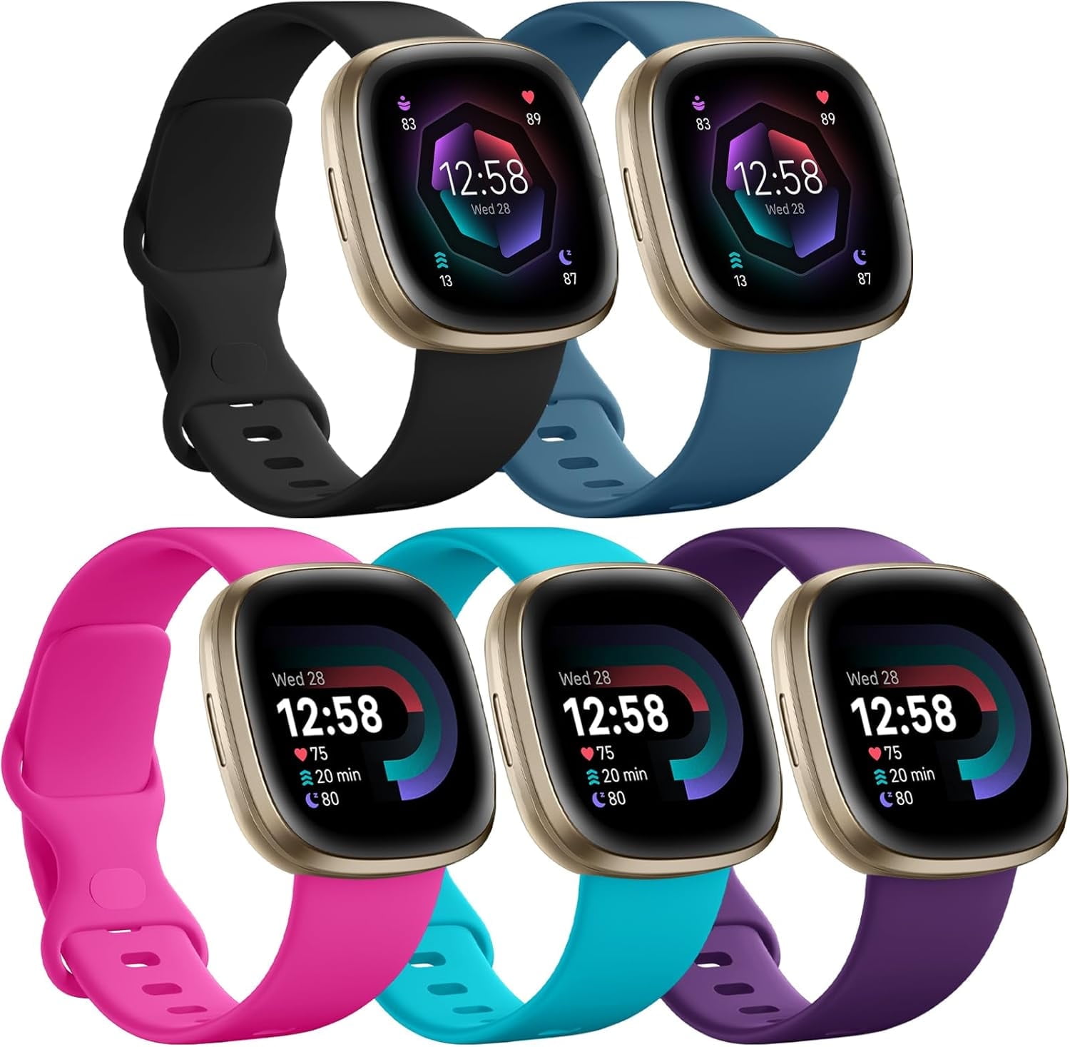 Tianle Compatible with Fitbit Versa 3/Fitbit Versa 4 /Fitbit Sense ...