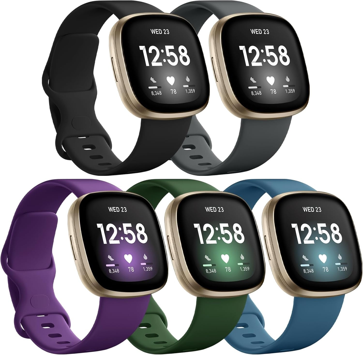 Tianle Compatible with Fitbit Versa 3/Fitbit Versa 4 /Fitbit Sense ...