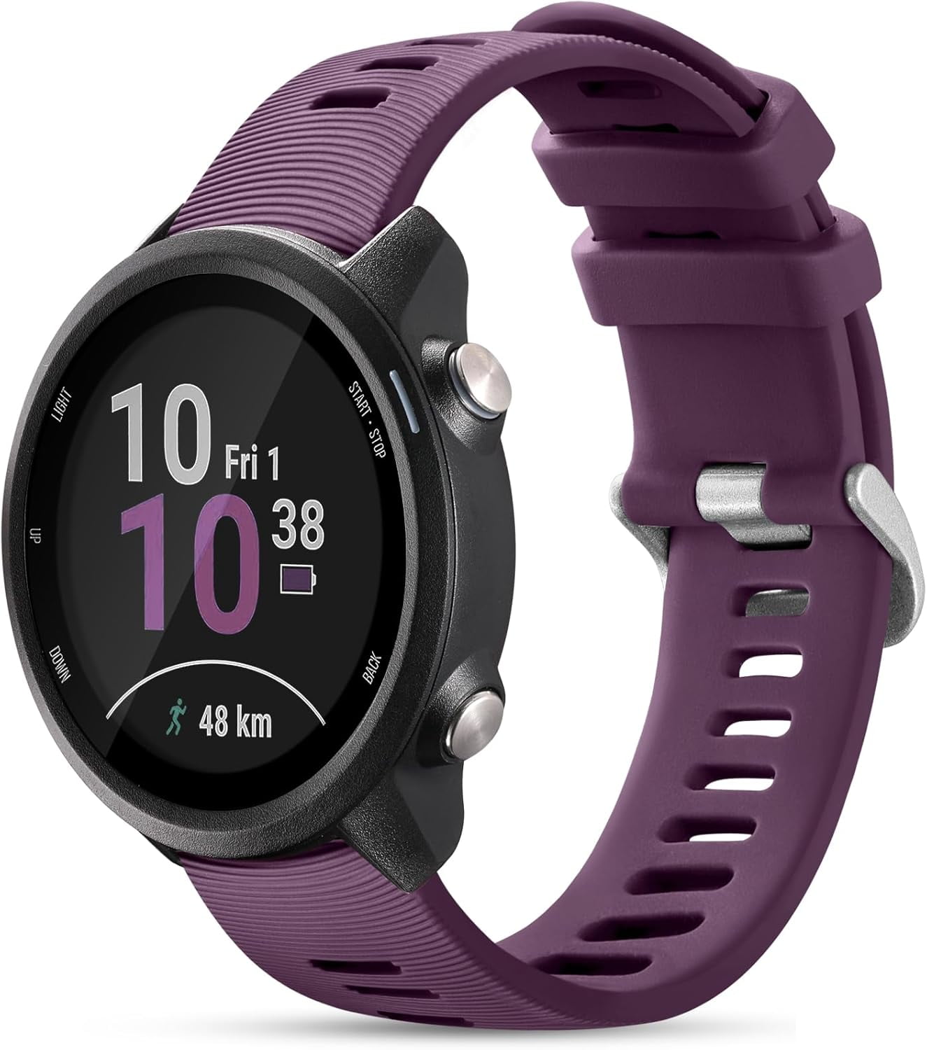 Tianle Compatible with Garmin Forerunner 245/645/55 Watch Band, 20mm Sport Strap for Galaxy ...