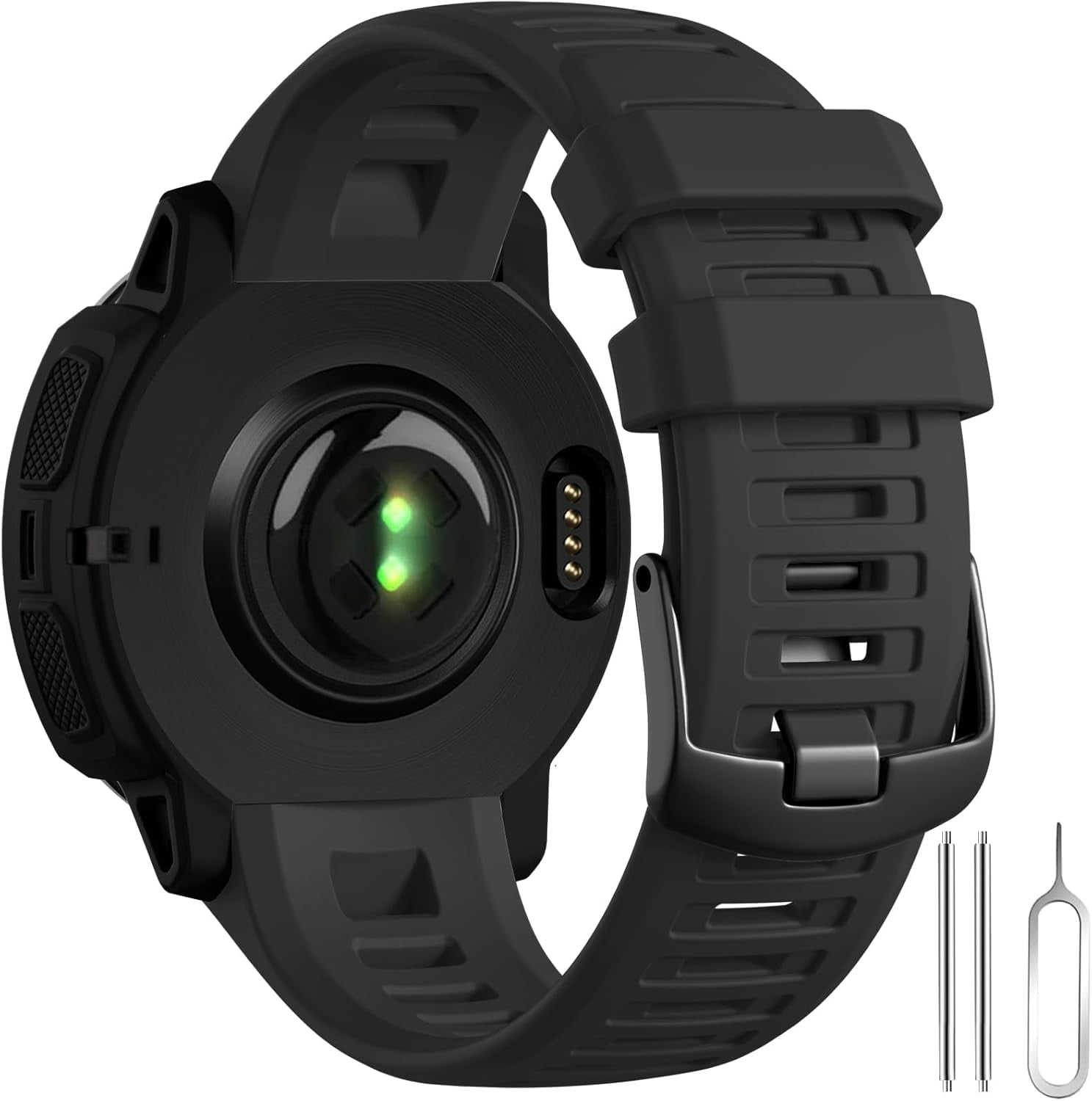 Tianle Compatible with Garmin Instinct Watch Bands, 22mm Soft Silicone ...