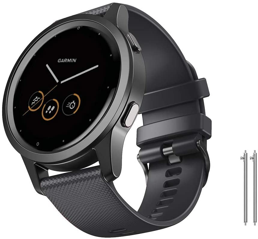 Tianle Compatible with Venu 3S Band/Vivoactive 4S Band/Vivomove 3S Band, 18mm Soft Silicone ...