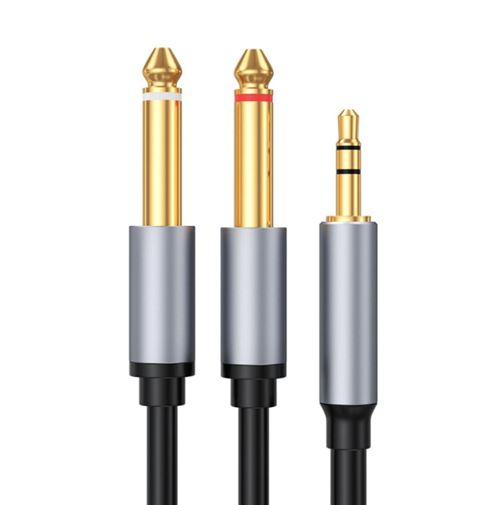 Tianle Dual 6.35mm to 3.5mm Audio Cable,One-In-Two Splitter Audio Cable ...