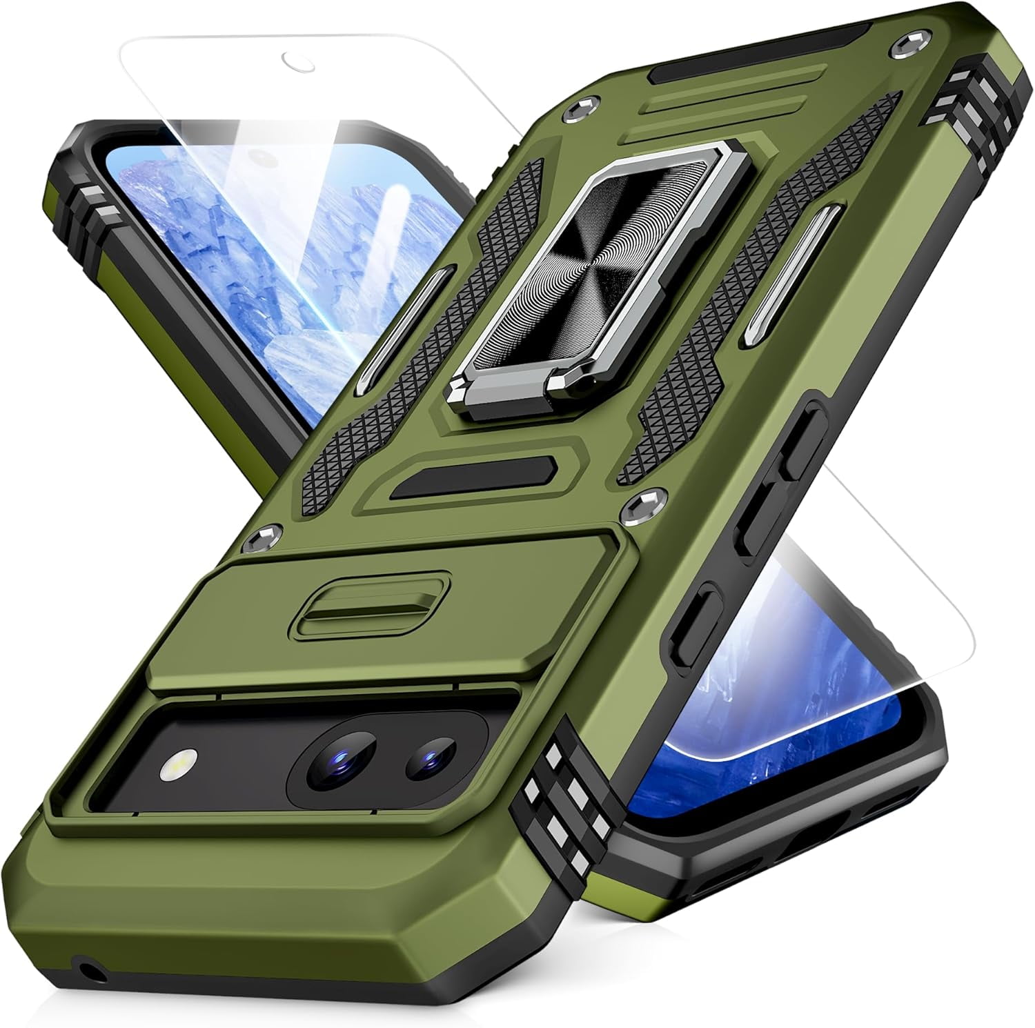 Tianle for Google Pixel 8A Case with Slide Camera Cover+Screen ...