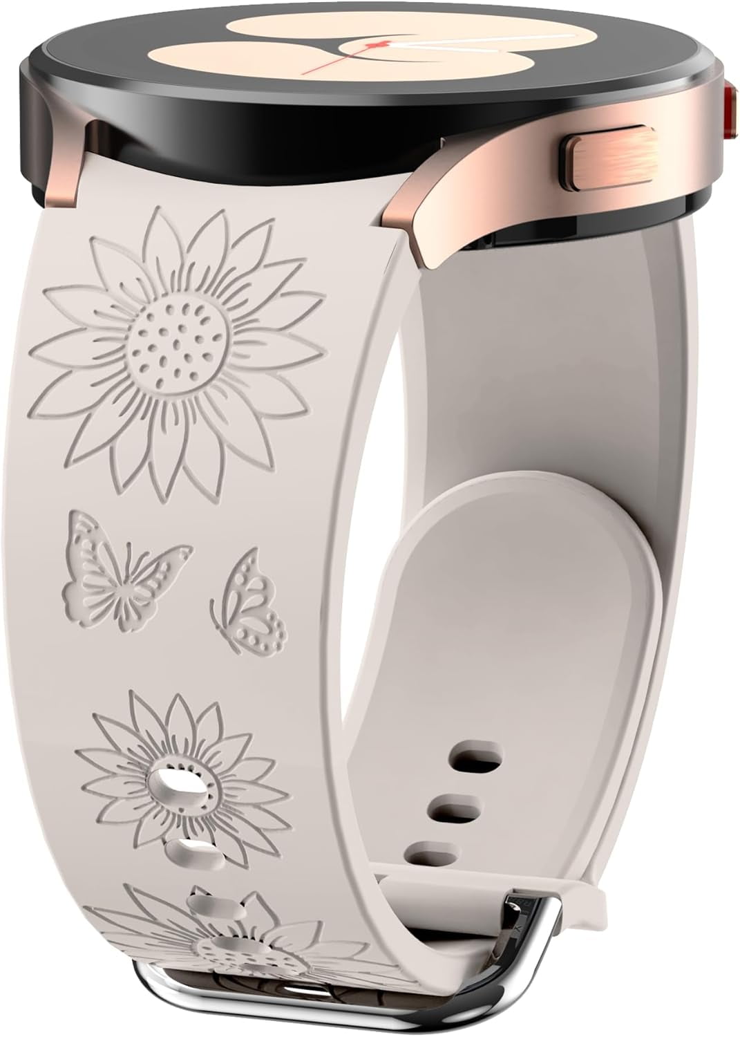 Tianle Sunflower Engraved No Gap Watch Band, Compatible with Samsung ...