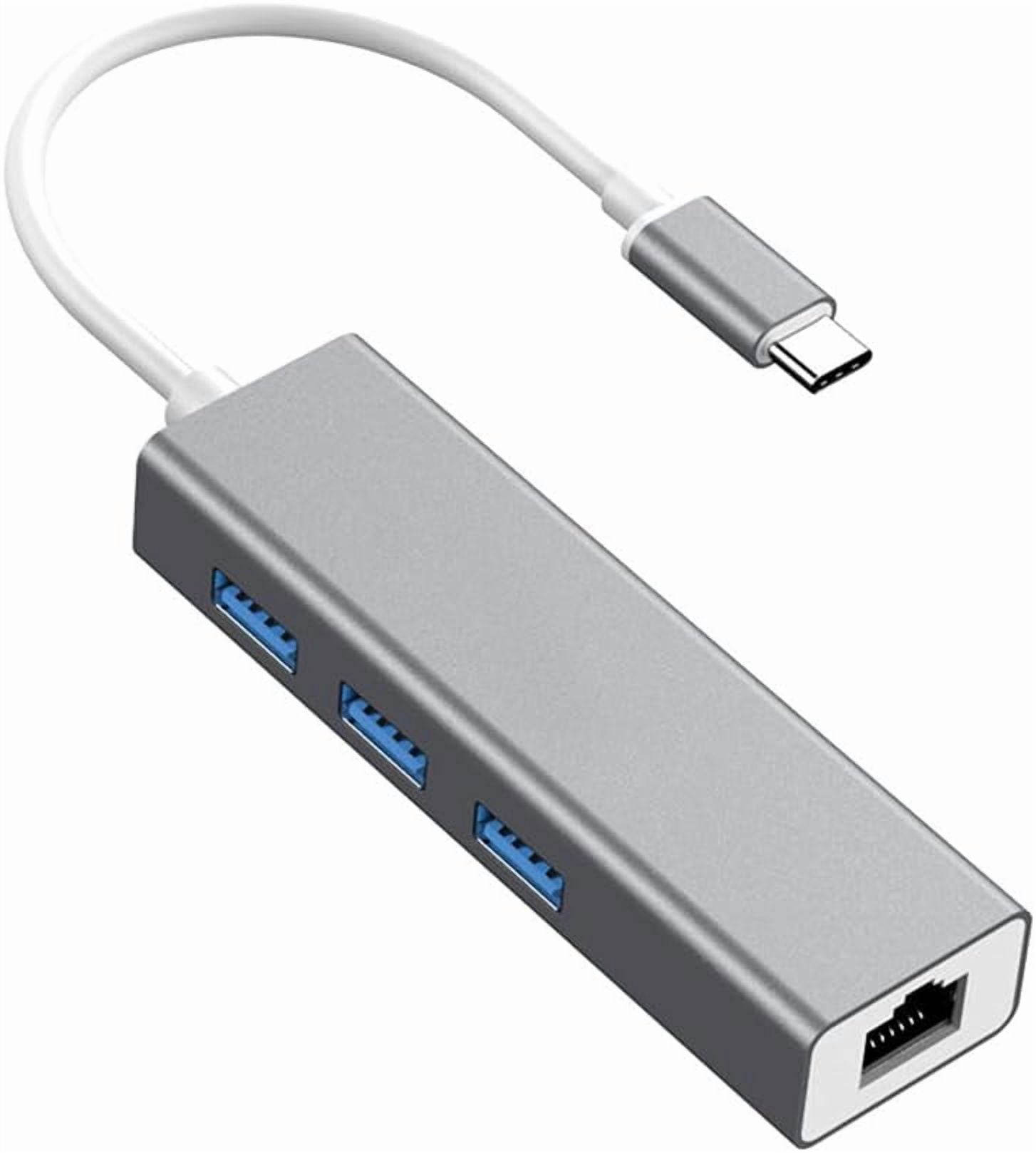 Tianle USB C to Ethernet Adapter Splitter, Type-C to RJ45 Gigabit ...