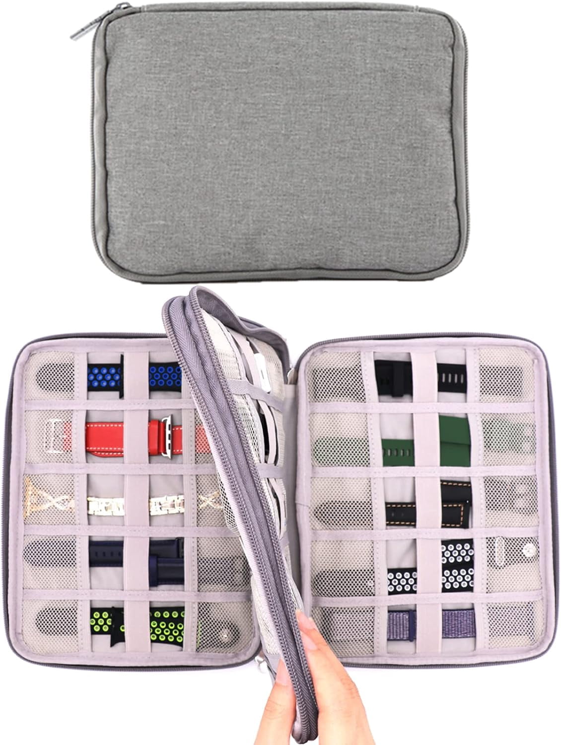 Tianle Watch Band Organizer - Watch Straps Holder Carrying Case Storage ...