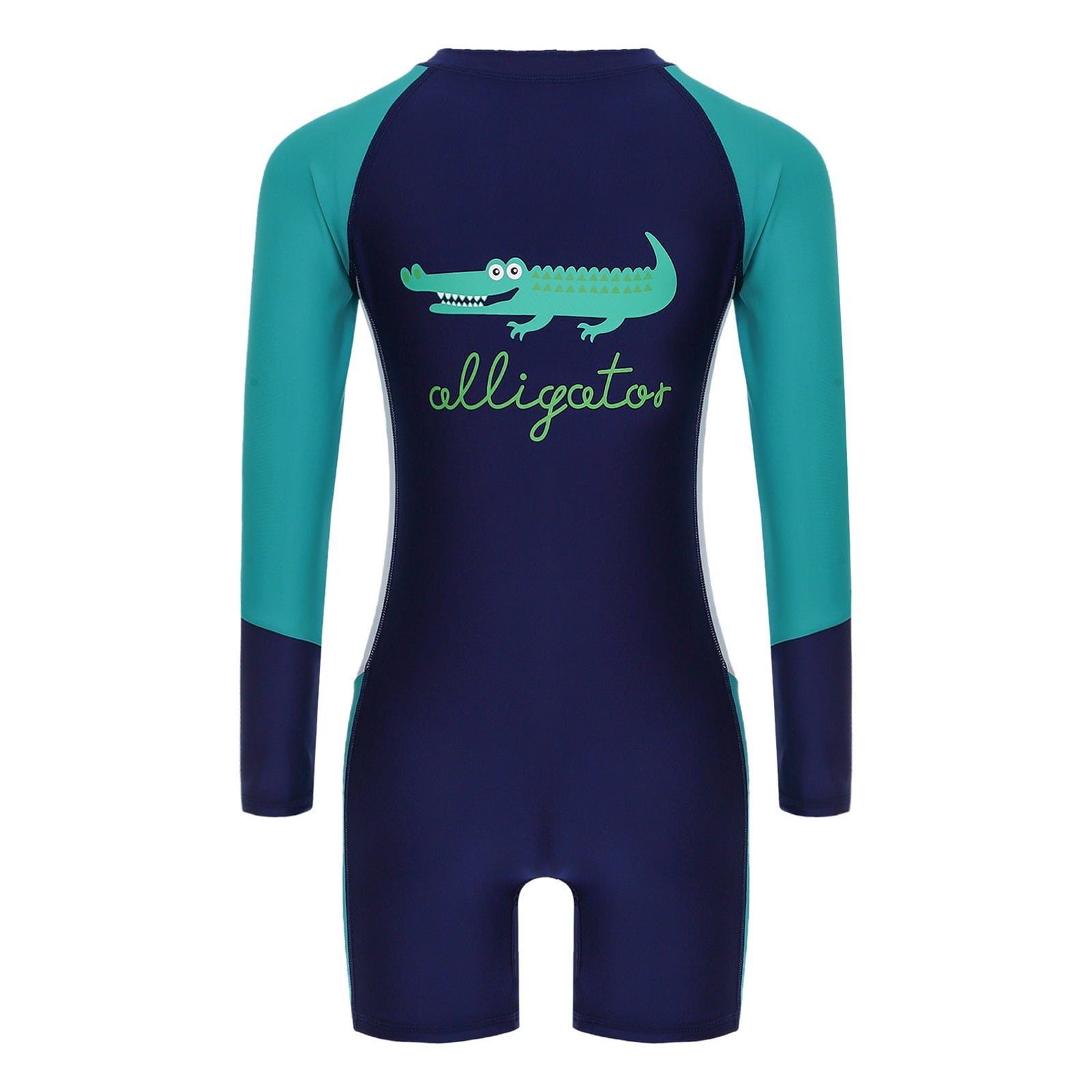 TiaoBug Boys Long Sleeve One Piece Rash Guard Swimsuit Water Sportswear ...