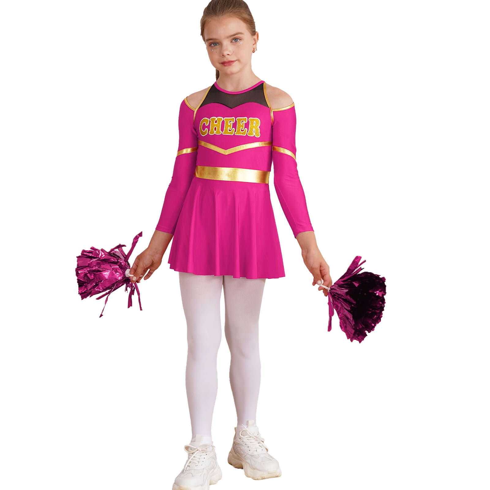 TiaoBug Cheer Leader Costume for Kids Girls Cheerleading Outfits ...