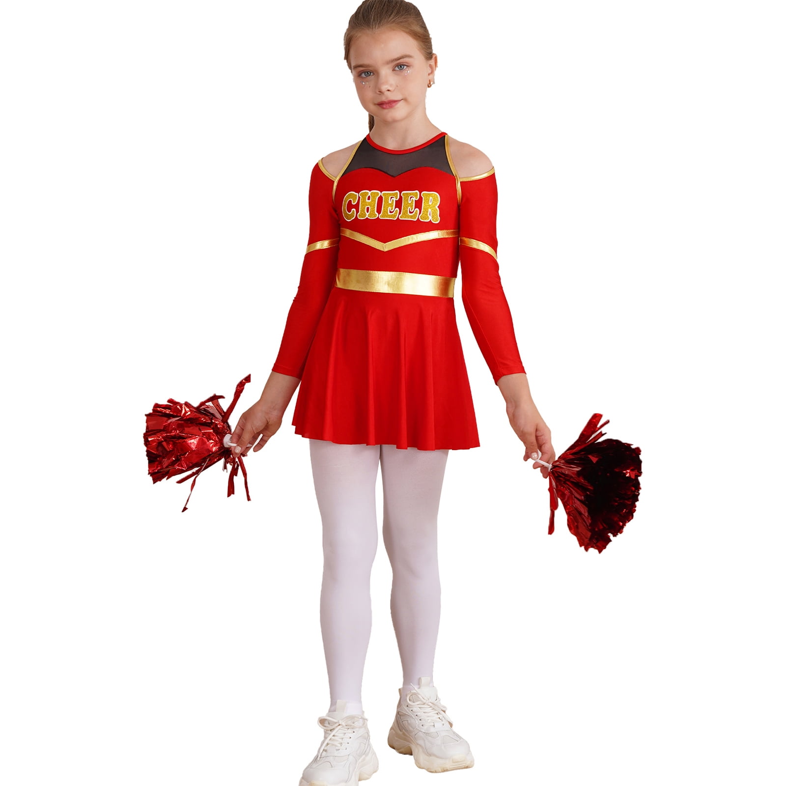 TiaoBug Cheer Leader Costume for Kids Girls Cheerleading Outfits ...