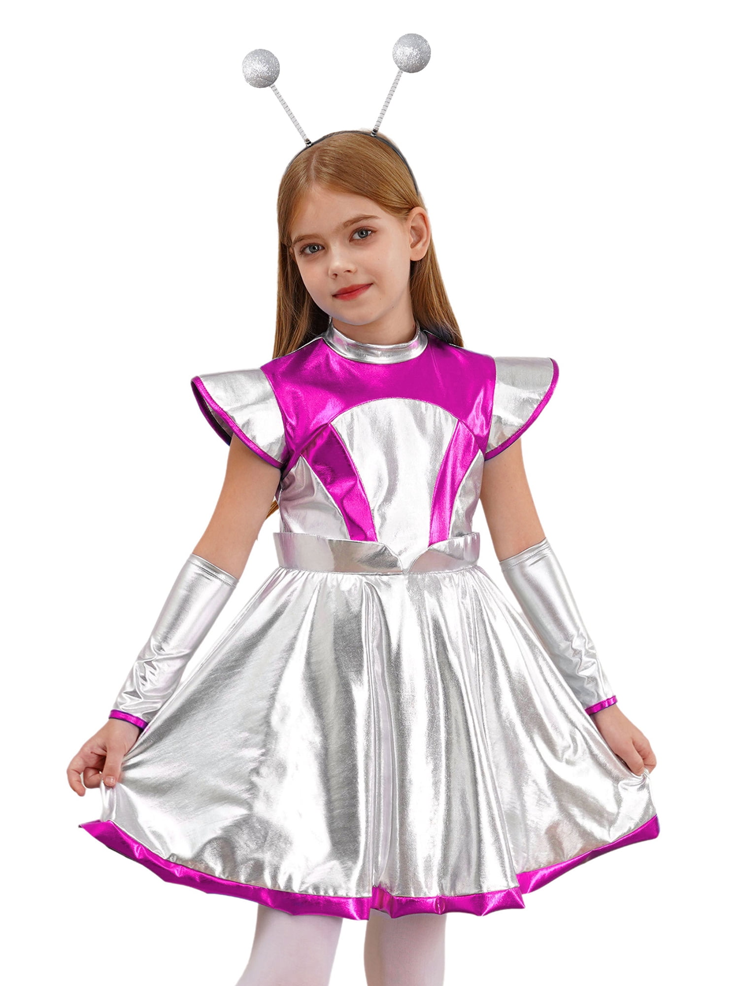 TiaoBug Girl Alien Costume Halloween Costume Fancy Dress Up Outfit ...