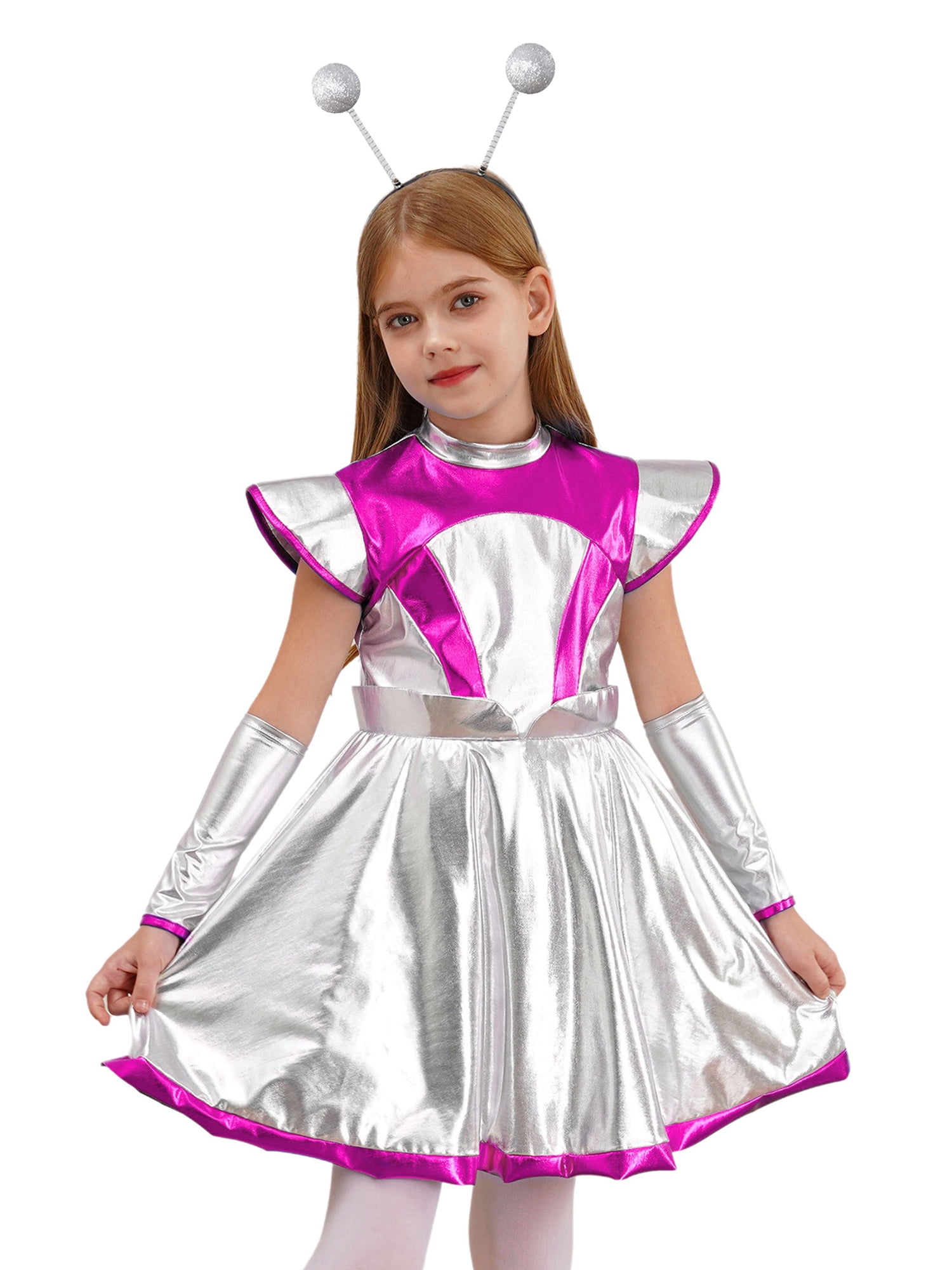 TiaoBug Girl Alien Costume Halloween Costume Fancy Dress Up Outfit ...