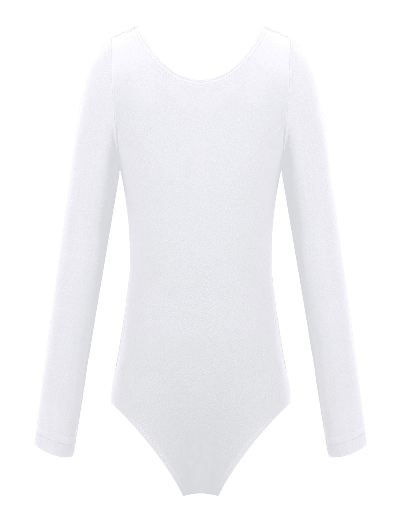 Tiaobug Girls Basic Long Sleeve Ballet Dance Leotard One Piece