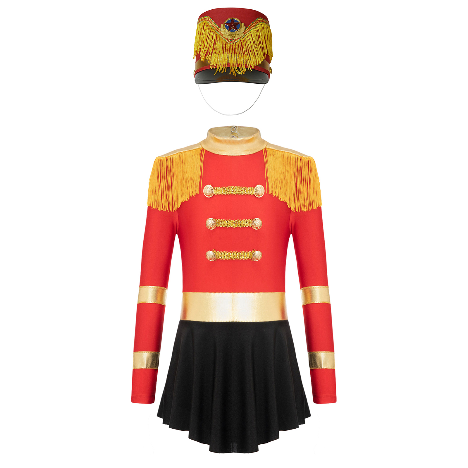 TiaoBug Girls Drummer Conductor Performance Costume Circus Ringmaster ...