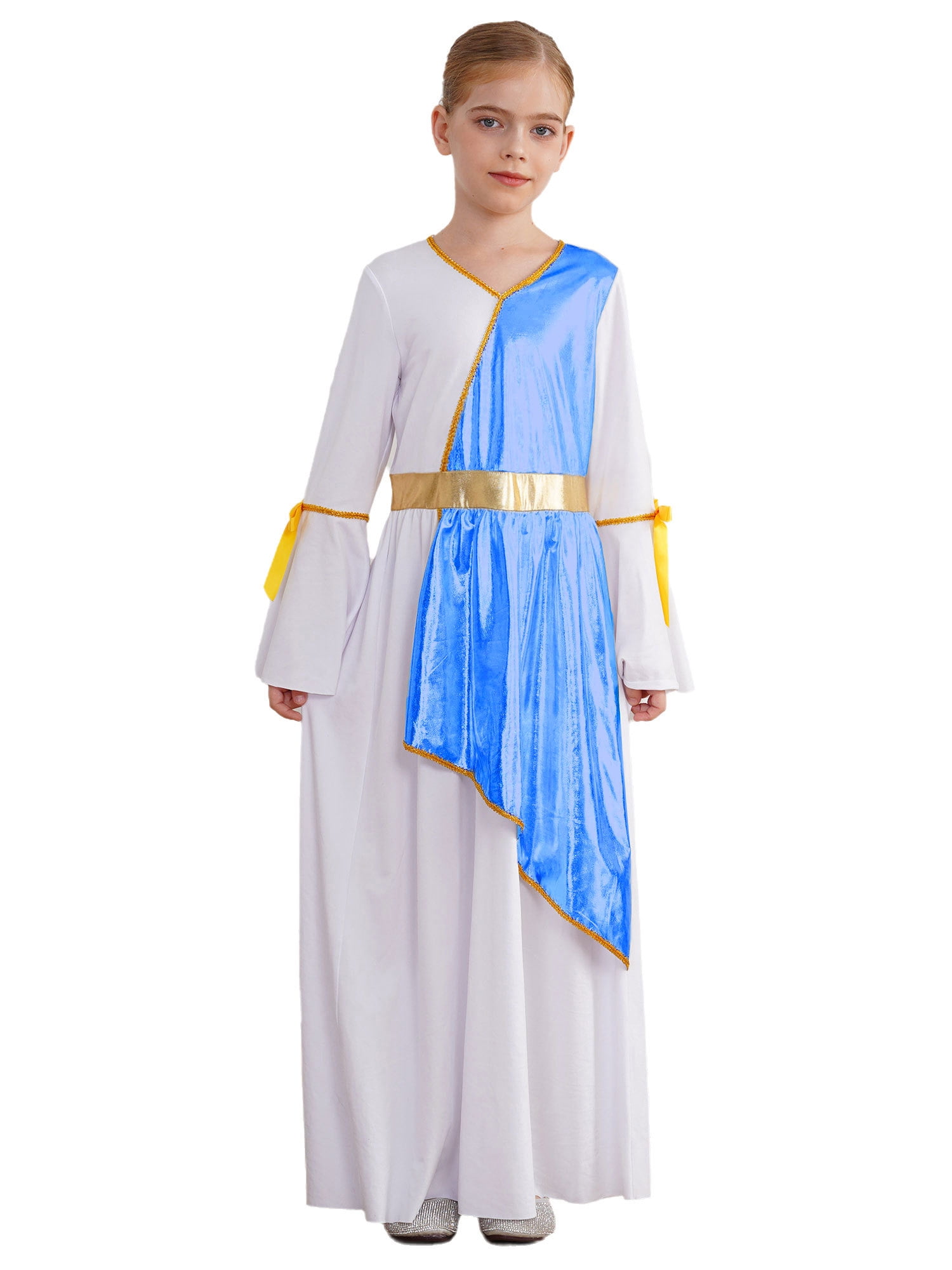 TiaoBug Girls Grecian Toga Raman Costume Ancient Greek Princess Ball ...