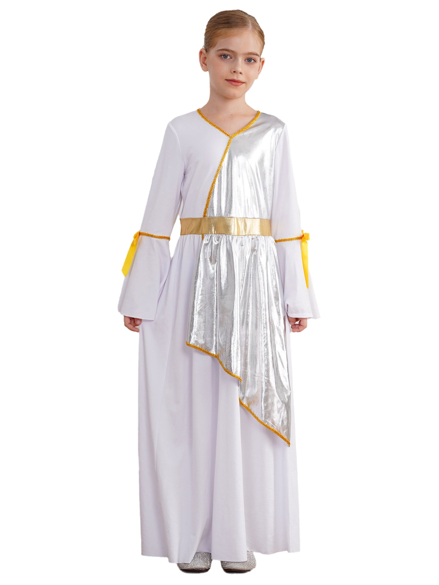 TiaoBug Girls Grecian Toga Raman Costume Ancient Greek Princess Ball ...