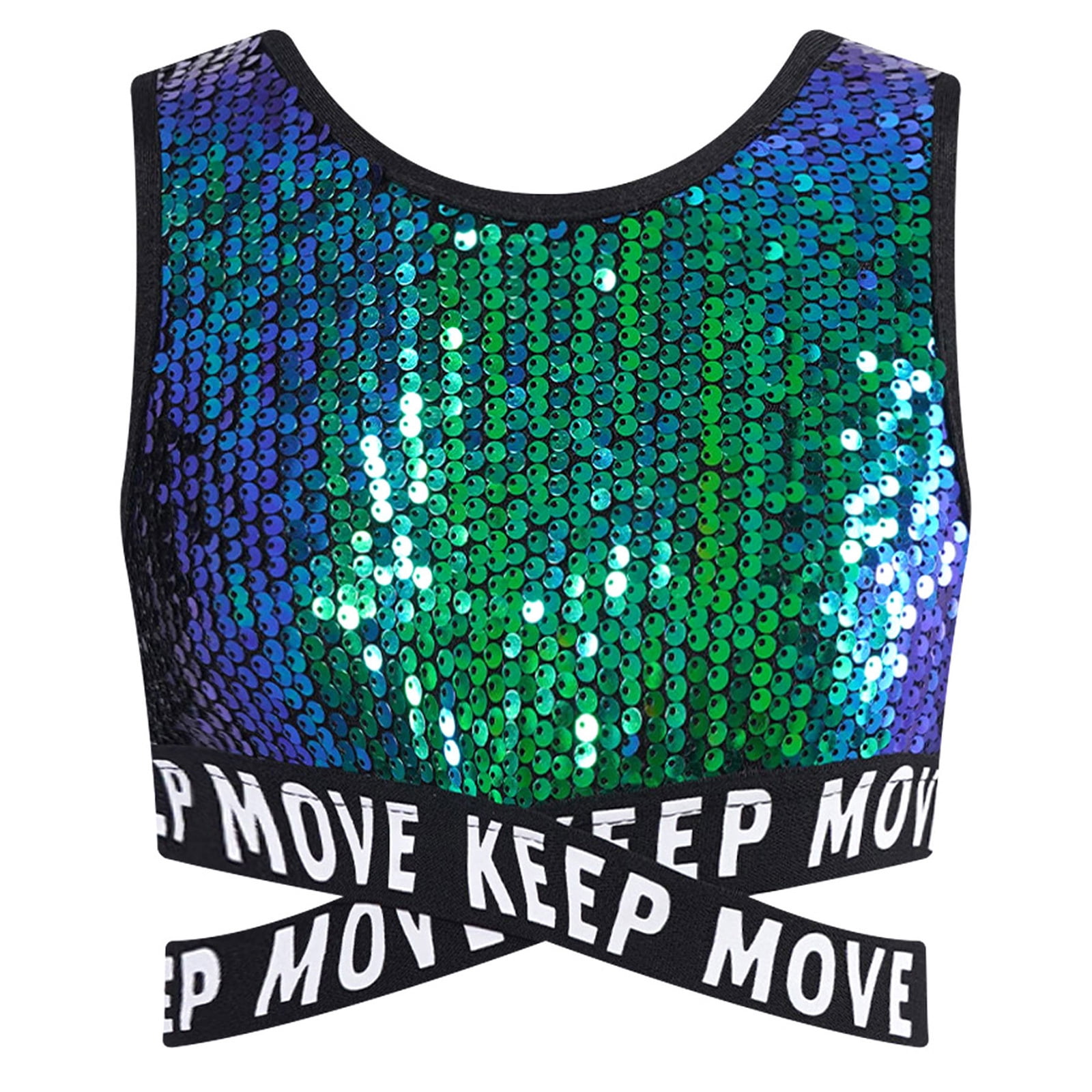 TiaoBug Girls Hip Hop Modern Jazz Stage Performance Tank Vest ...