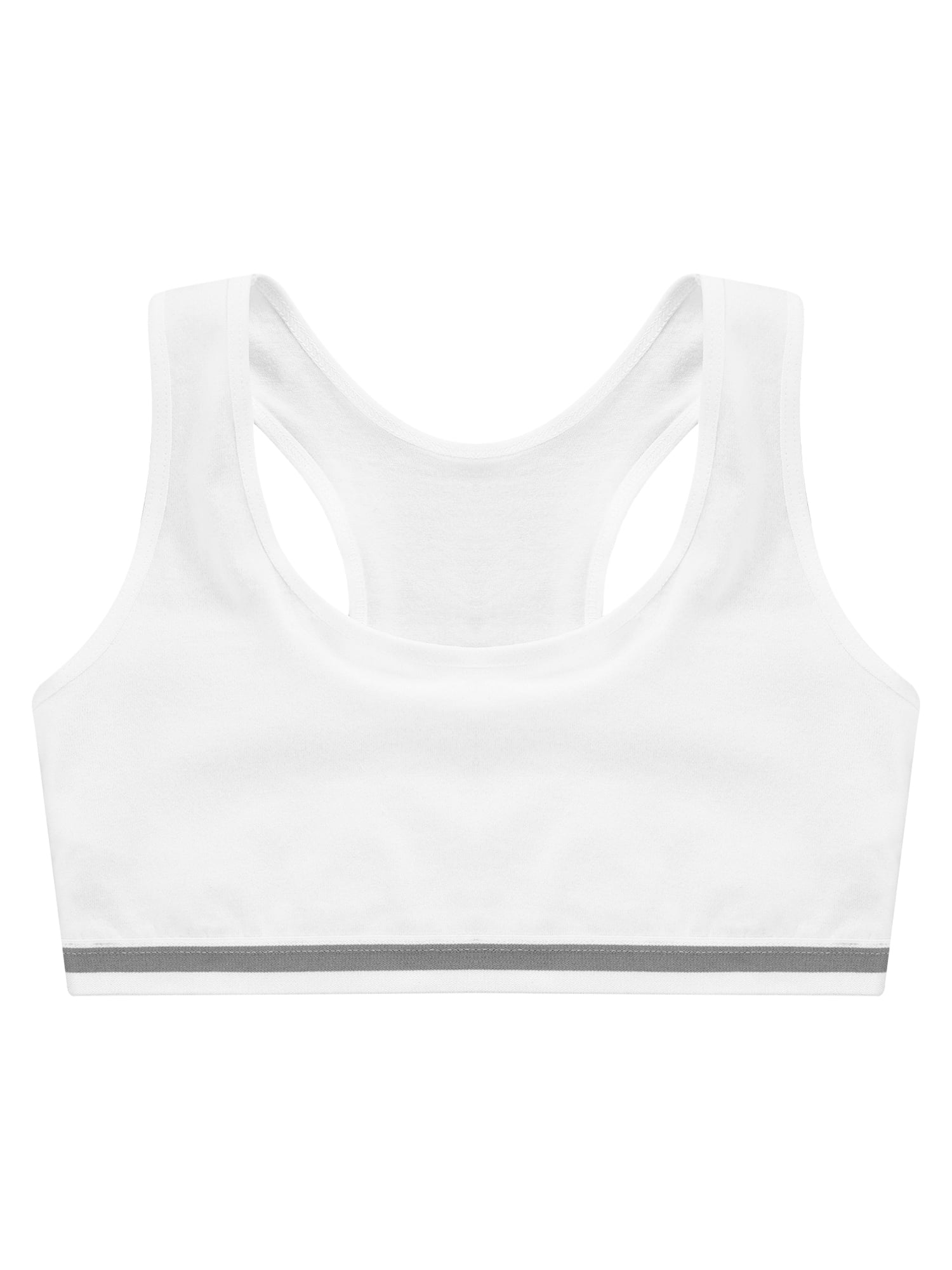 TiaoBug Girls Racerback Crop Tank Tops Puberty Cami Bralettes Sports ...
