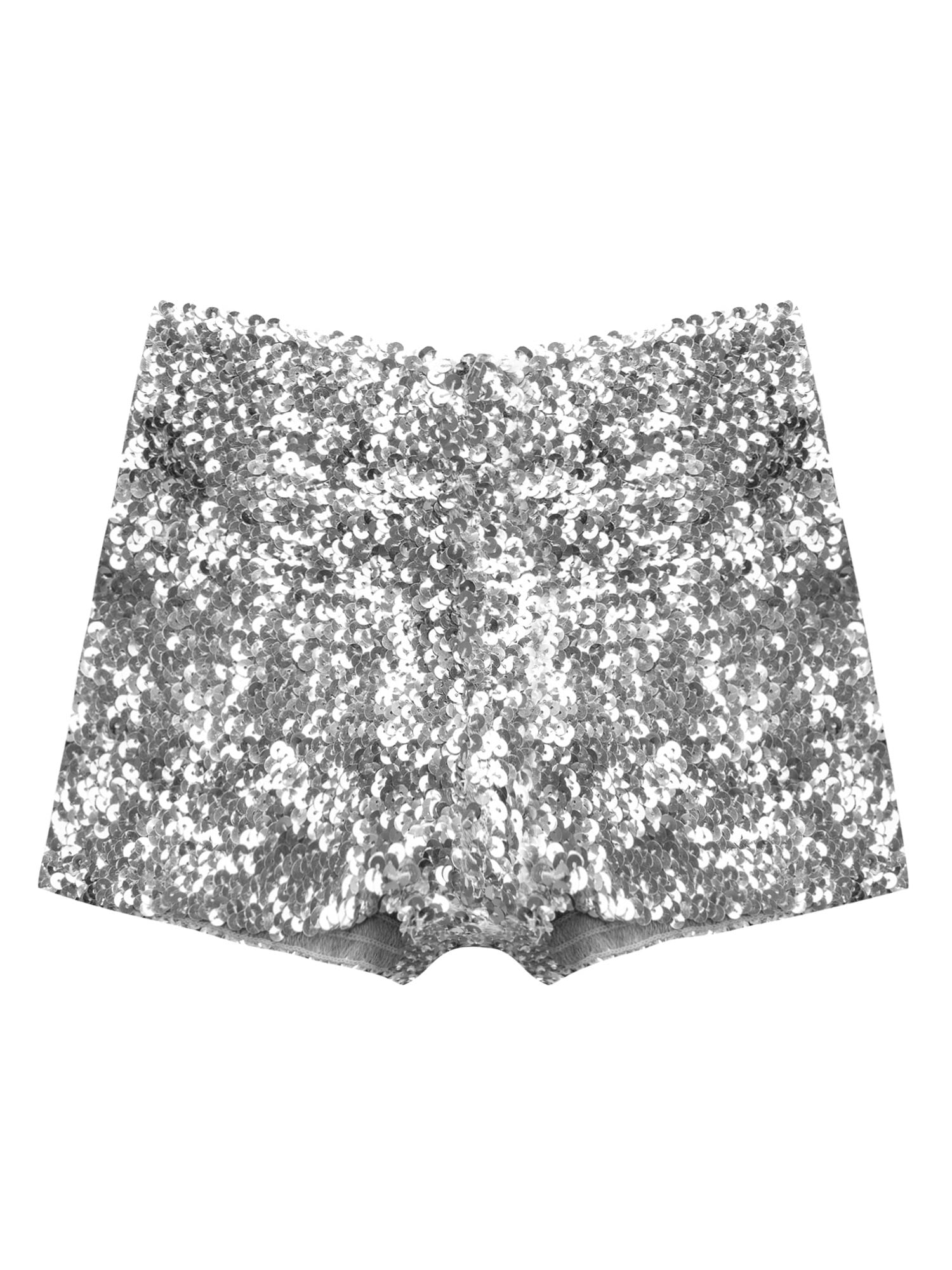 TiaoBug Girls Shiny Sequins Hip Hop Jazz Dance Dance Shorts Kids ...