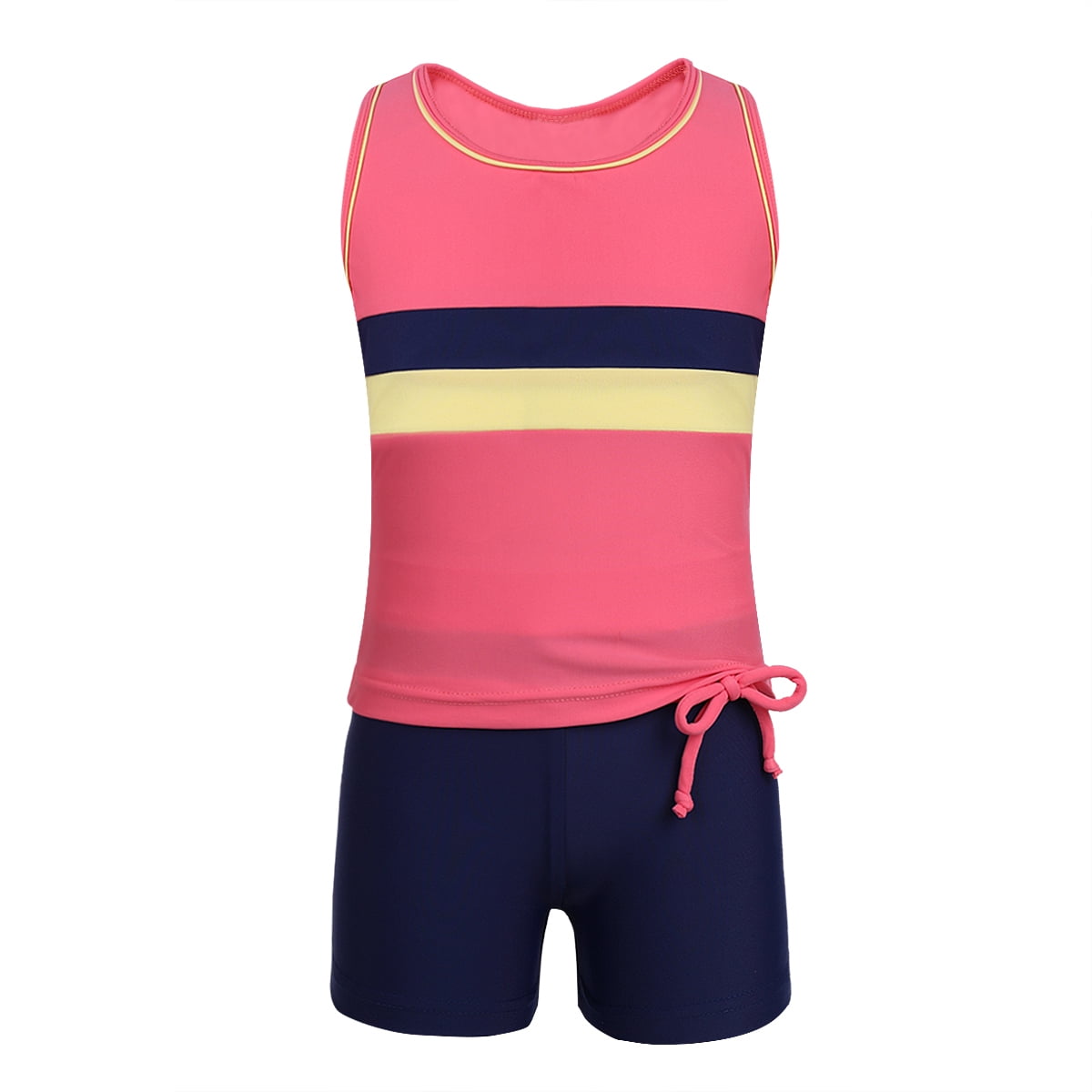 TiaoBug Girls Tankini Swimsuit Summer Bathing Suit Beachwear Tank Tops ...