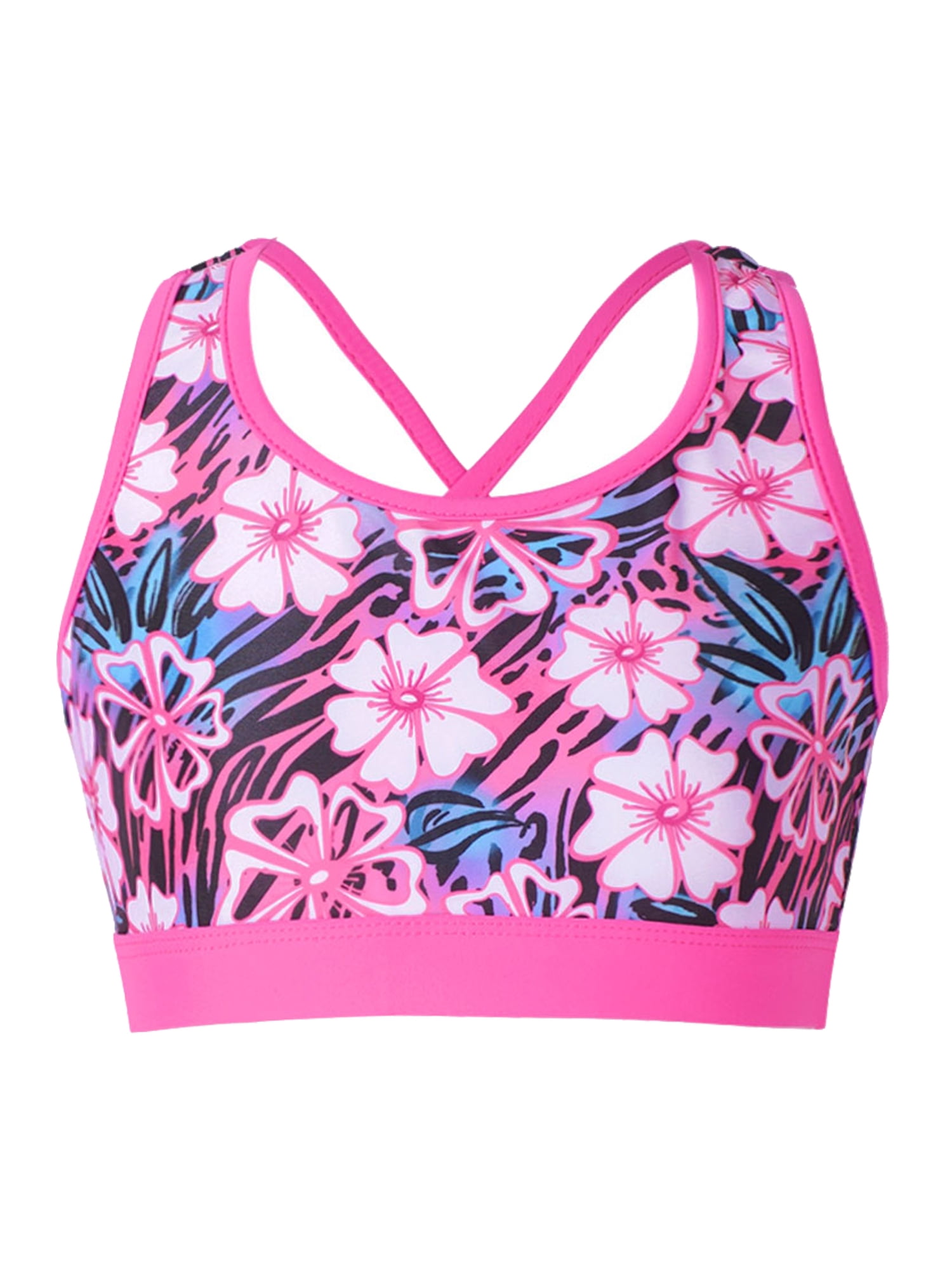 TiaoBug Kids Girls Bikini Top Athletic Shirts Blouse Vest Tee ...
