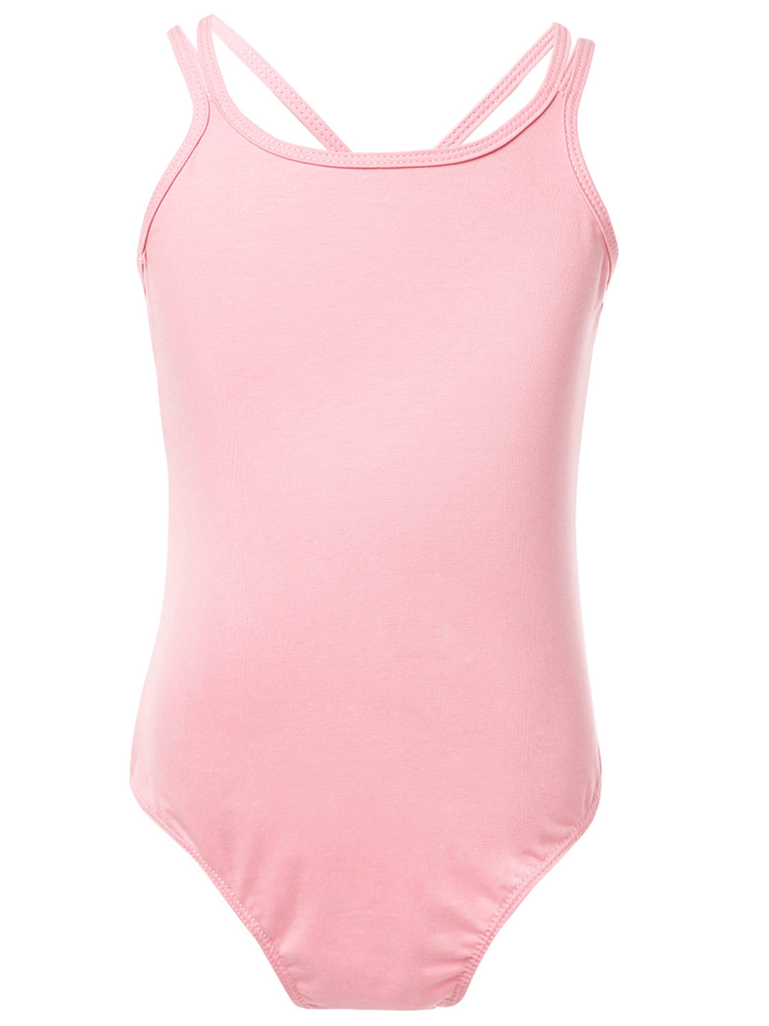 TiaoBug Kids Girls Camisole Leotards Crisscross Ballet Athletic ...