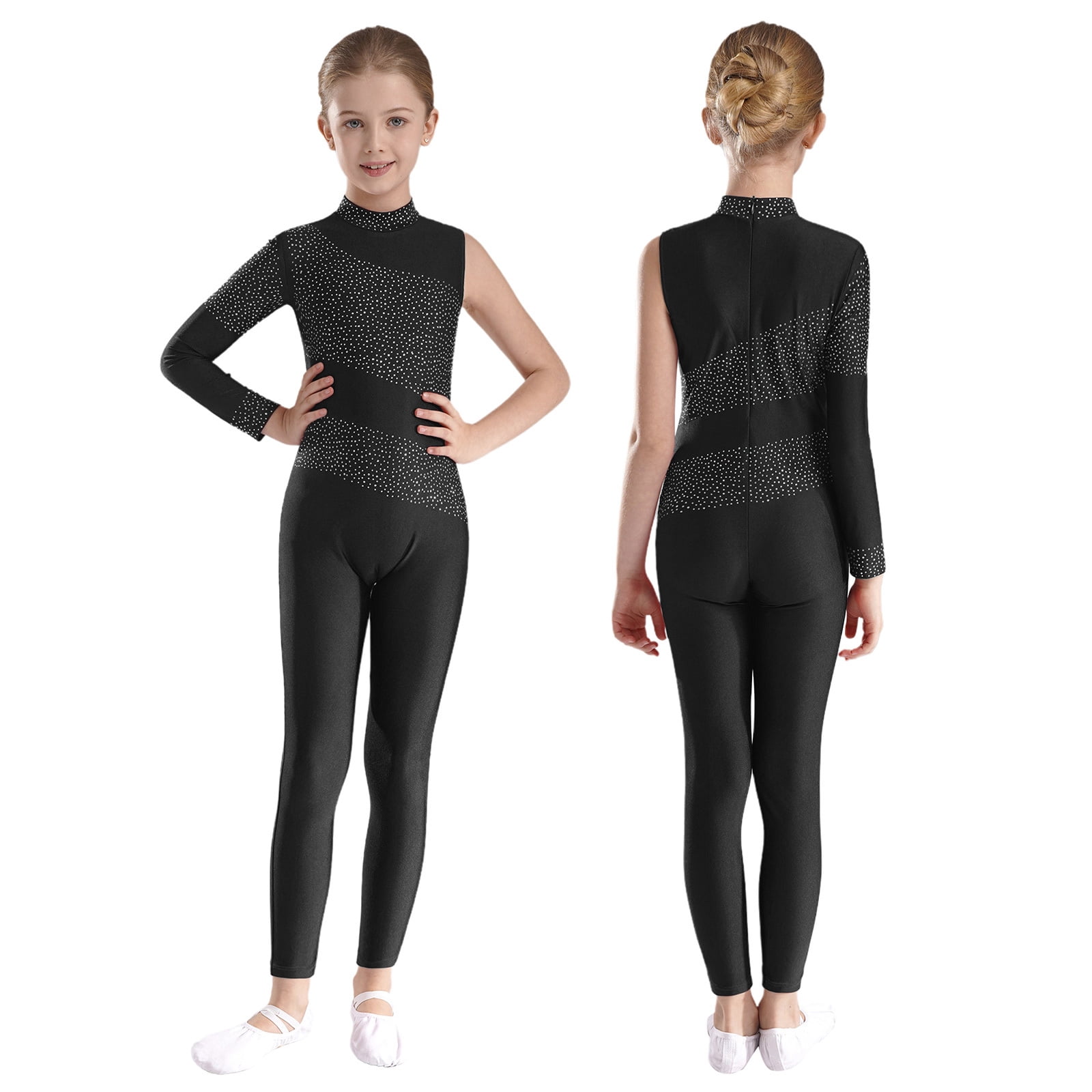 TiaoBug Kids Girls Full Body One Piece Bodysuit Ballet Dance Unitard ...
