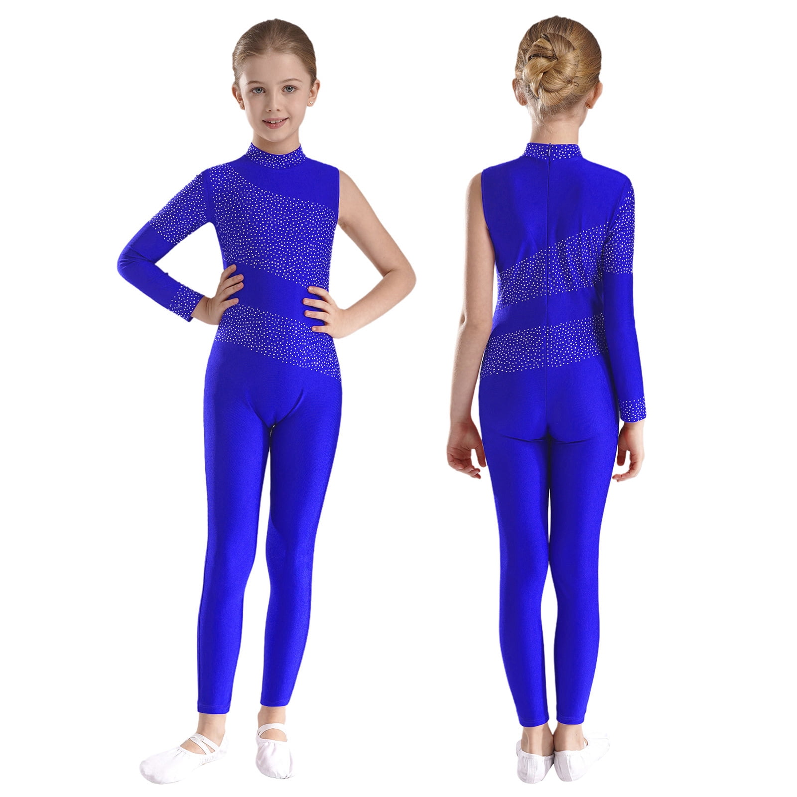 TiaoBug Kids Girls Full Body One Piece Bodysuit Ballet Dance Unitard ...