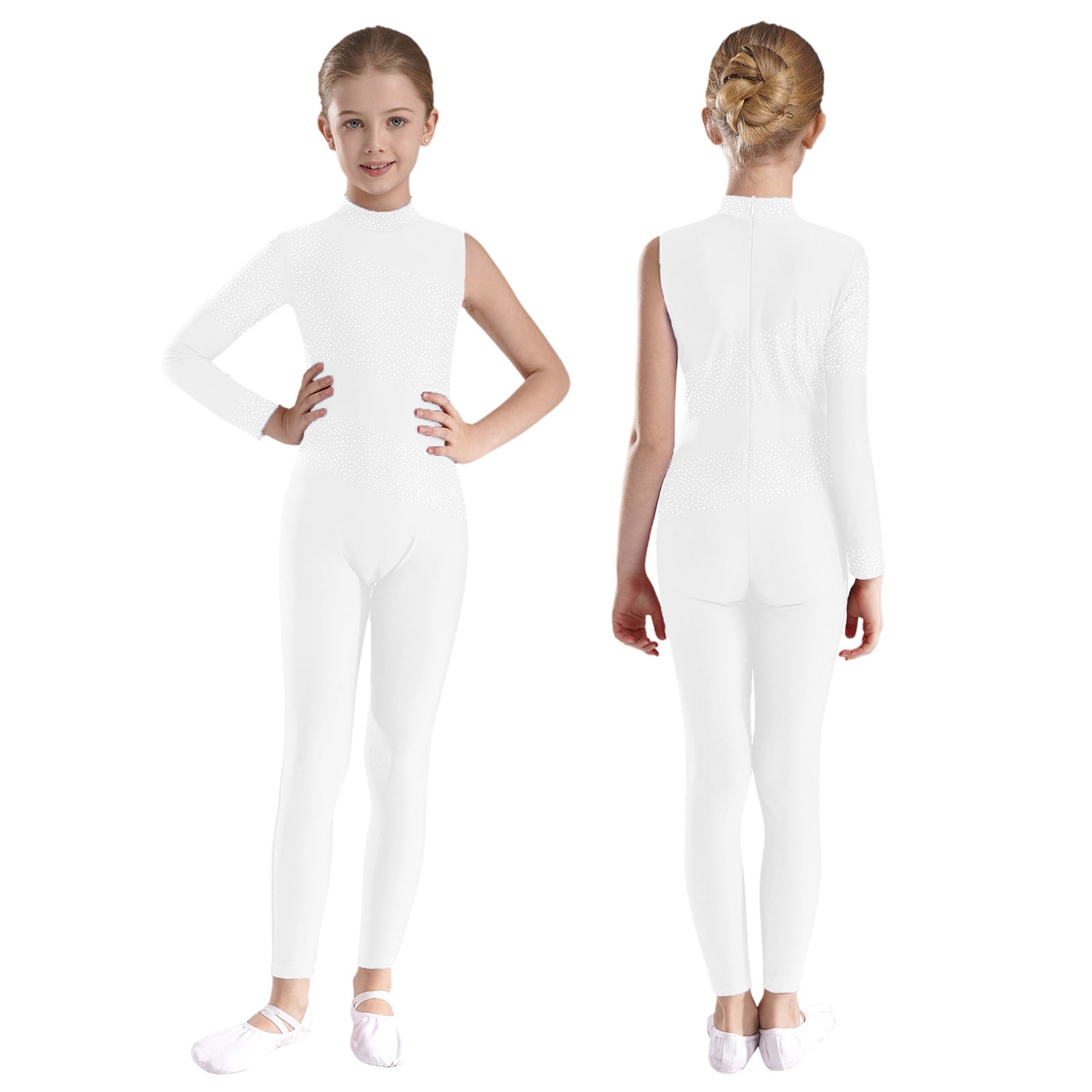 TiaoBug Kids Girls Full Body One Piece Bodysuit Ballet Dance Unitard ...