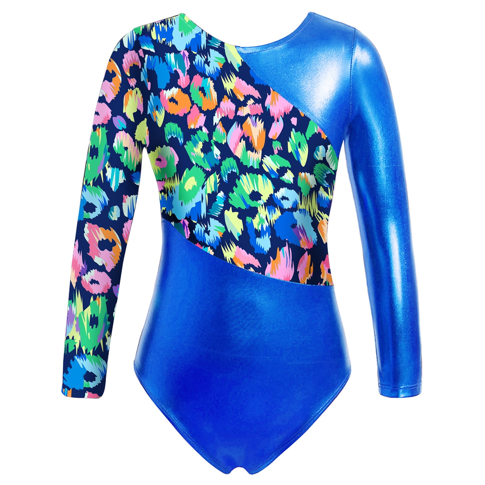 TiaoBug Kids Girls Gymnastics Leotard Yoga Ballet Dance Print Jumpsuit ...