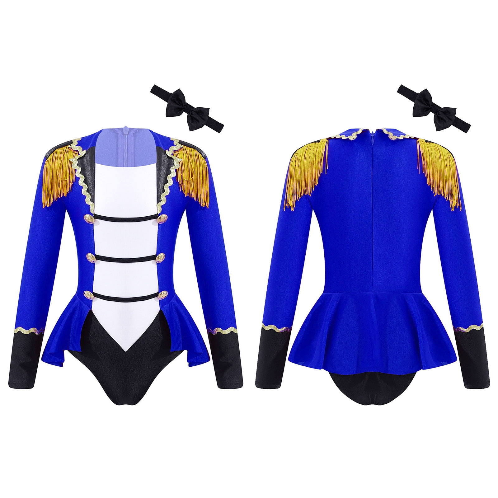 TiaoBug Kids Girls Halloween Circus Ringmaster Costume Long Sleeve ...