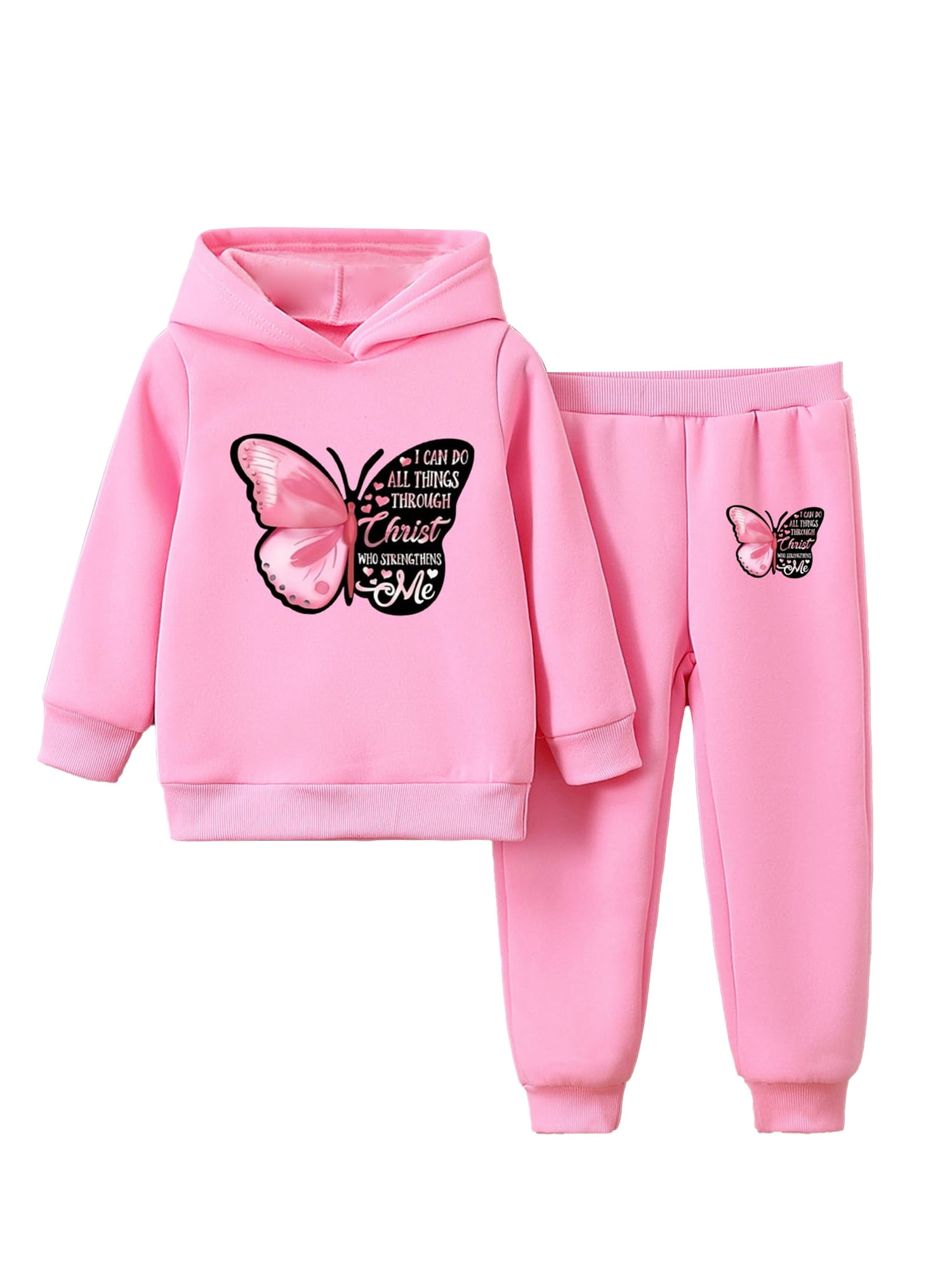 TiaoBug Kids Girls Hoodies Tracksuit Long Sleeve Sweatshirts with ...