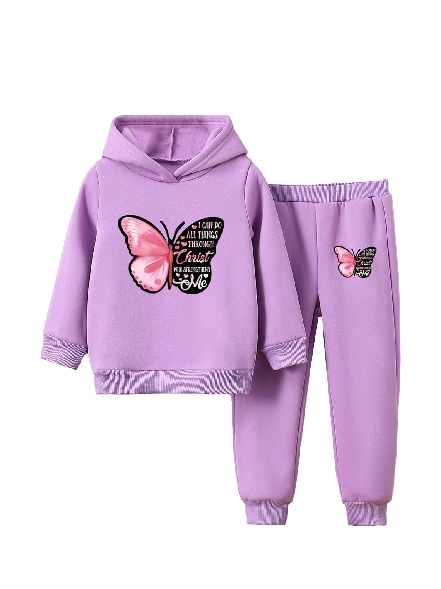 TiaoBug Kids Girls Hoodies Tracksuit Long Sleeve Sweatshirts with ...
