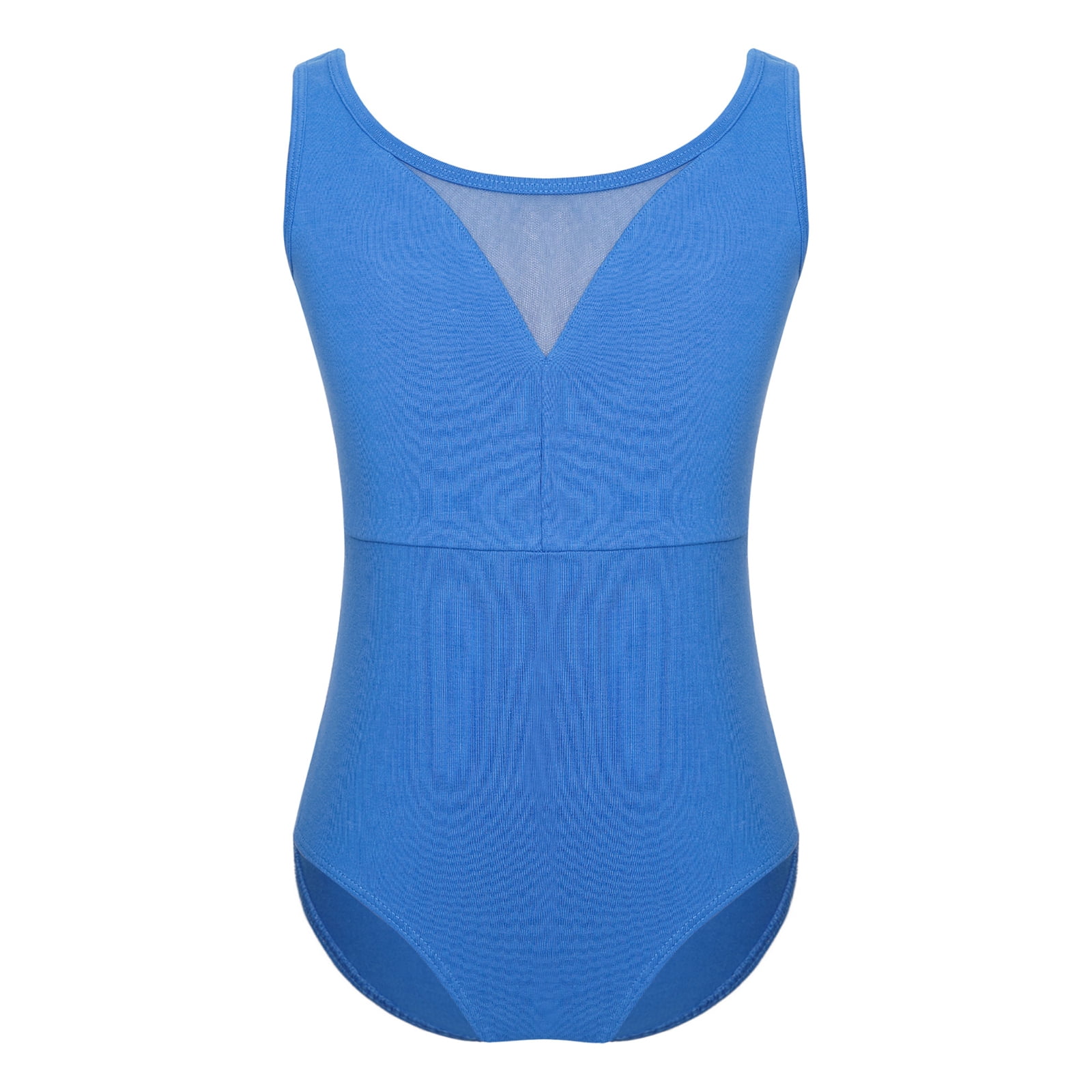 TiaoBug Kids Girls One Piece Gymnastics Leotards Sheer Mesh Ballet ...
