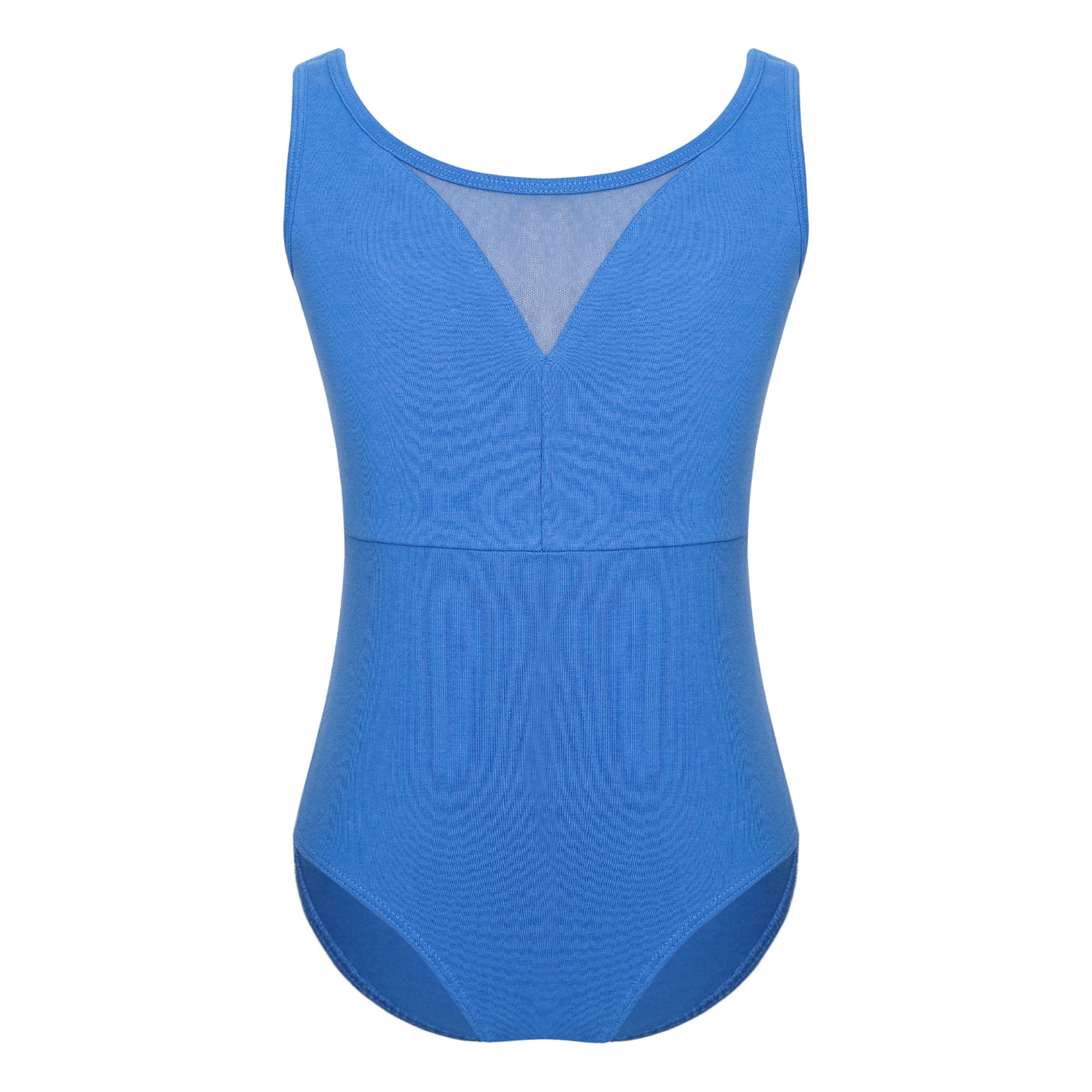 TiaoBug Kids Girls One Piece Gymnastics Leotards Sheer Mesh Ballet ...