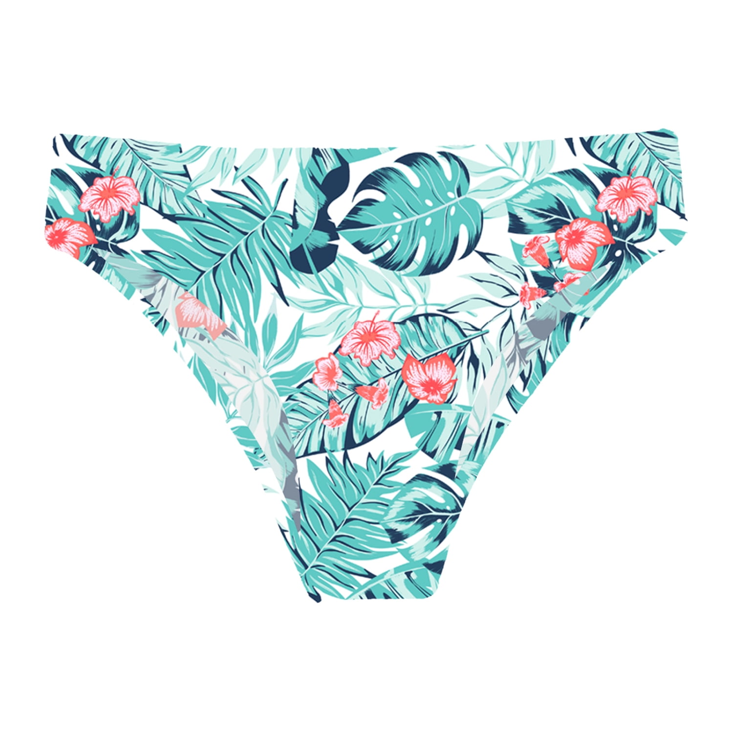 TiaoBug Kids Girls Solid Color Swim Triangle Brief Bikini Bottoms Pool ...