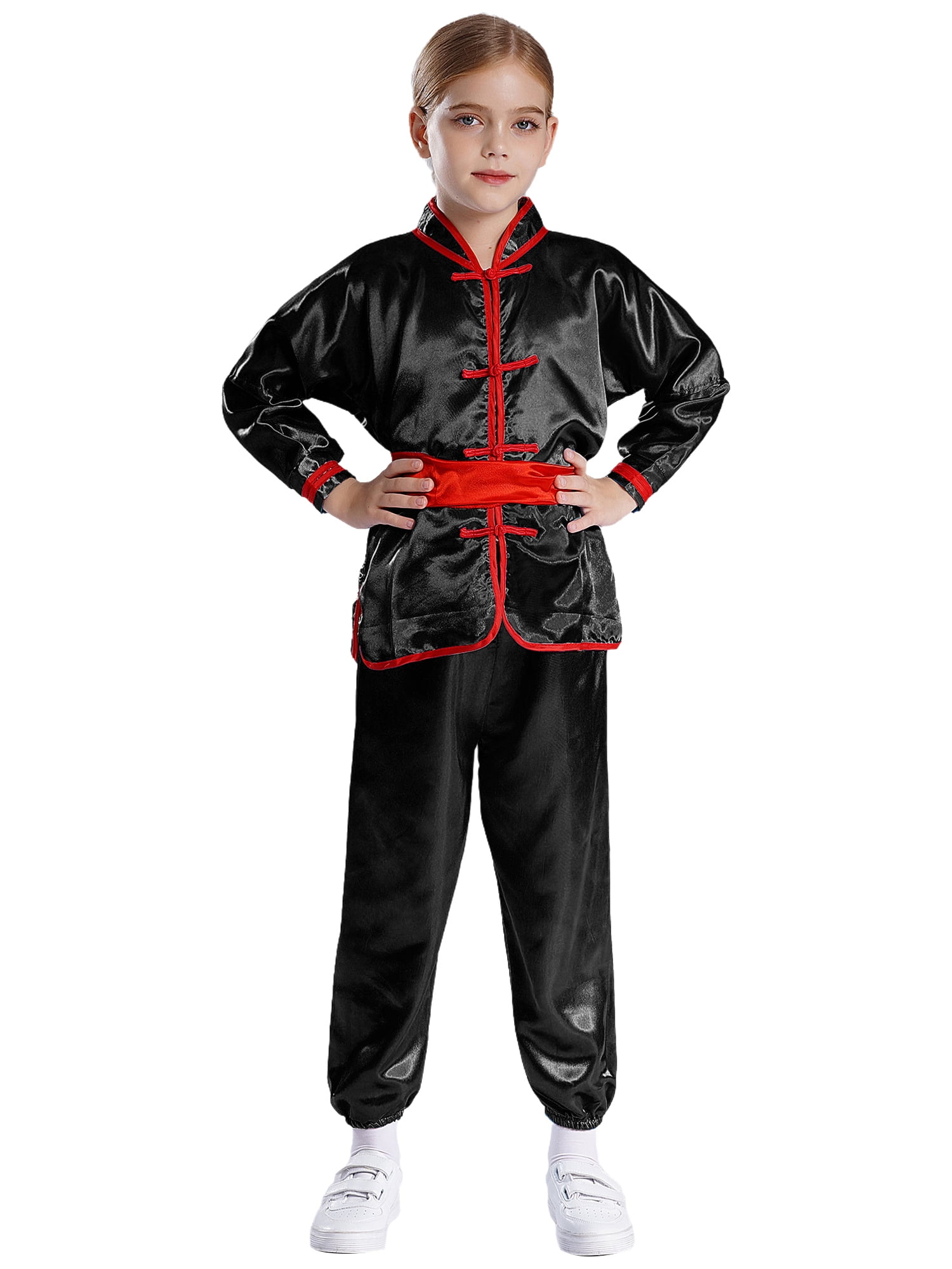 TiaoBug Kids Kung Fu Master Tai Chi Uniform Traditional Martial Art ...