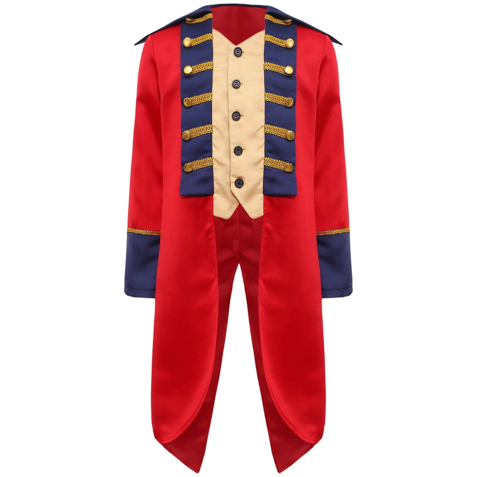 TiaoBug Kids Medieval Prince Tailcoat Jacket Victorian Frock Coat ...