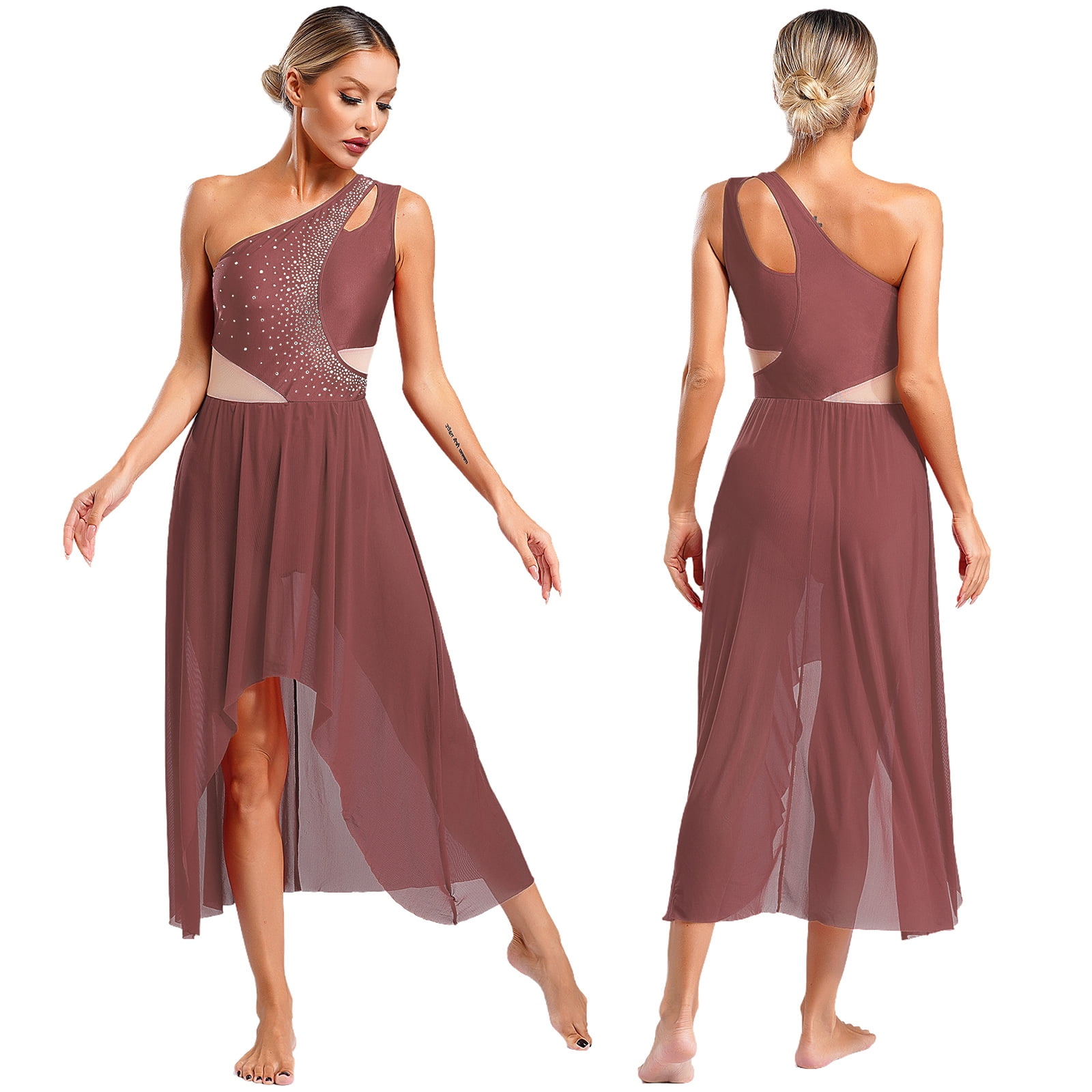 TiaoBug Lyrical Dance Costumes for Women Contemporary Dancewear One ...
