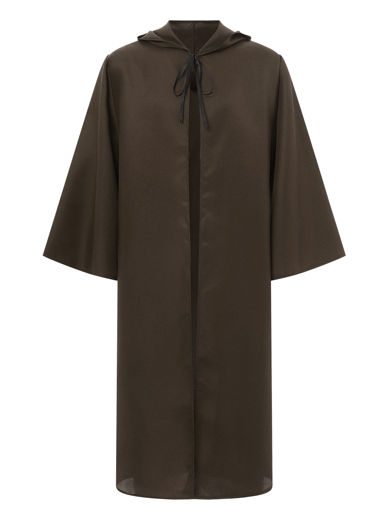 TiaoBug Men's Jedi Uniform Hooded Robe Tunic Cloak Outfit Halloween ...