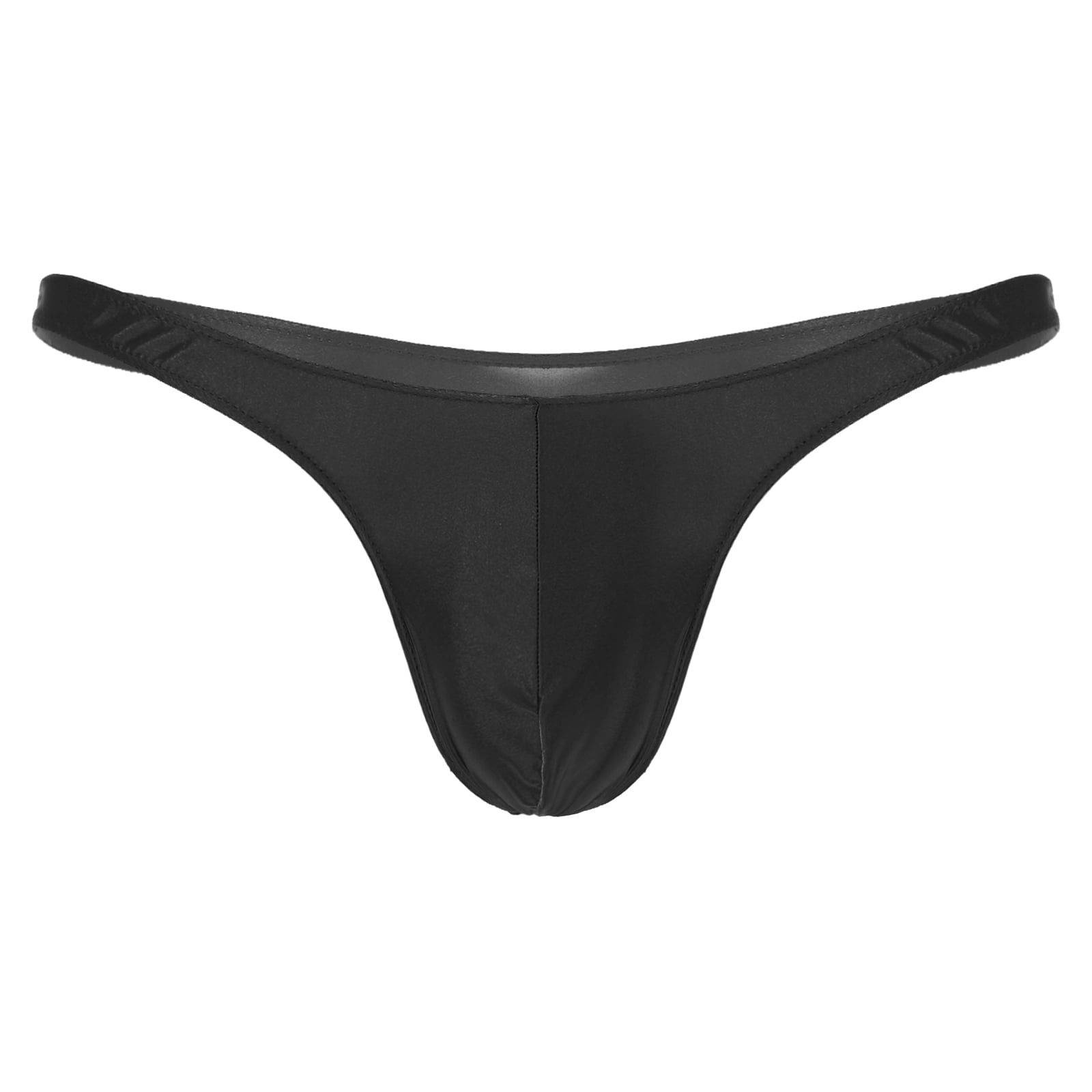 TiaoBug Men's Oil Glossy Pouch G-String Thongs Swim Trunks Underwear ...