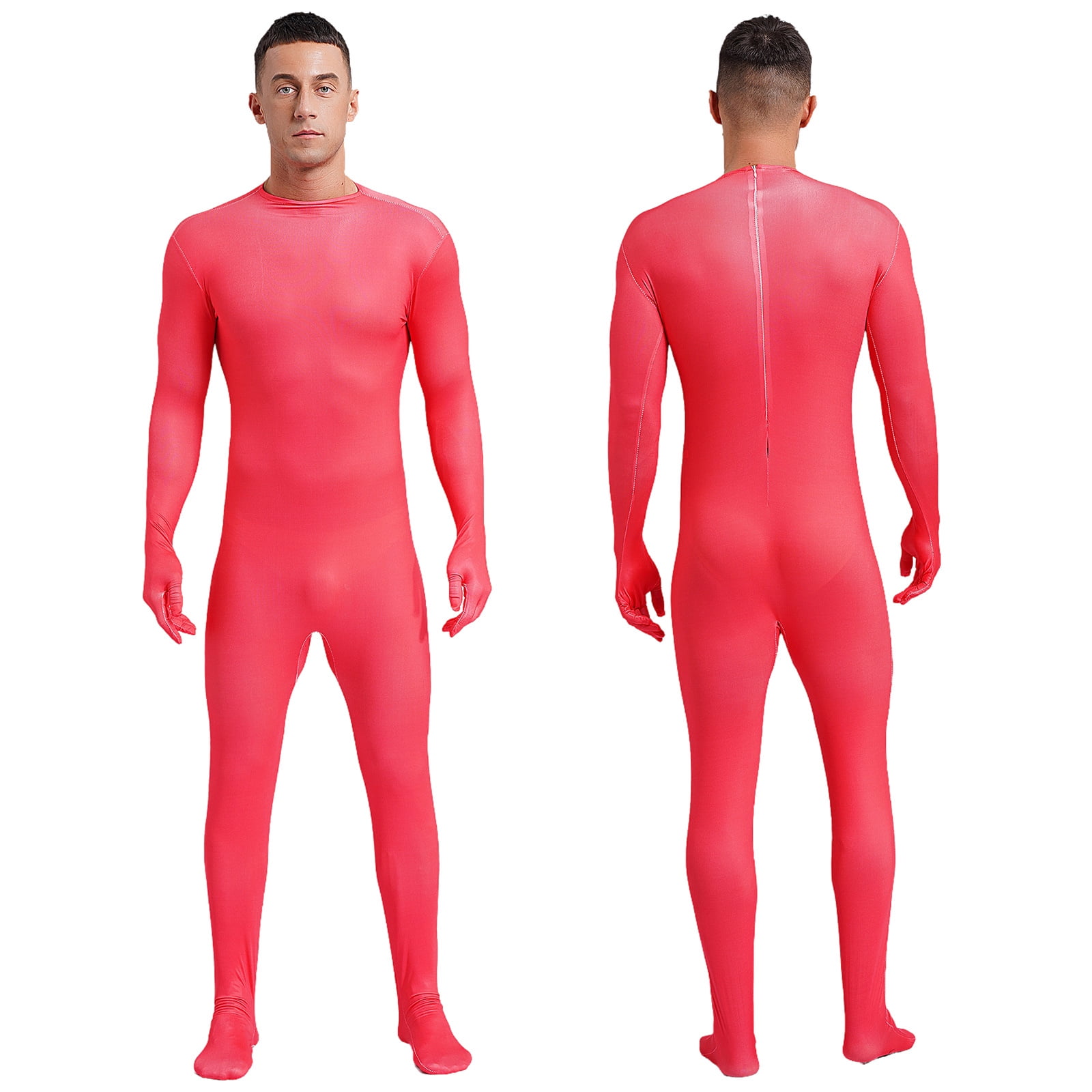 TiaoBug Men's Polyester Spandex Full Body Costume Zentai Suit One Piece ...